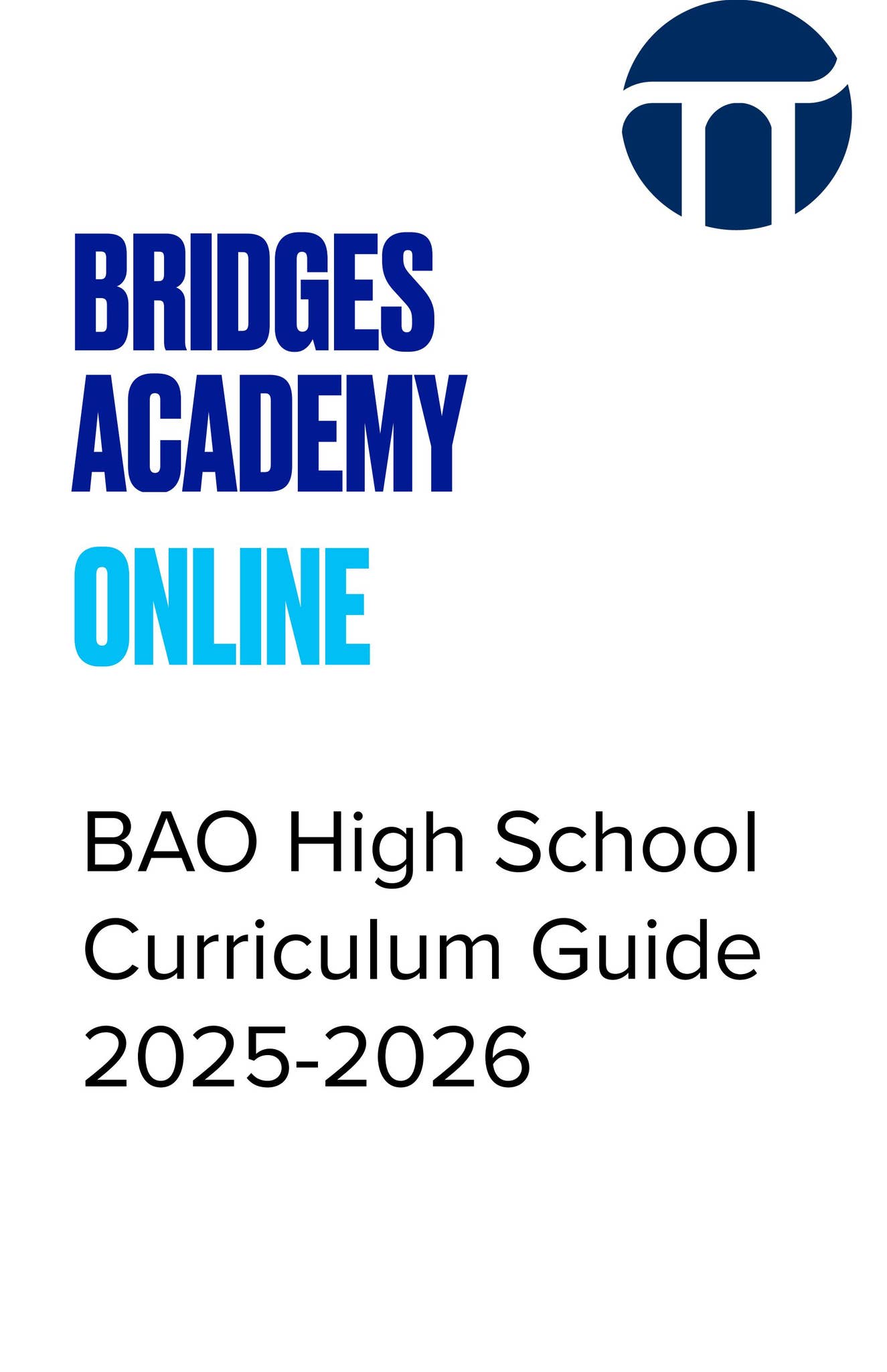 HS Curriculum Guide BAO by Bridges Education Group - Issuu