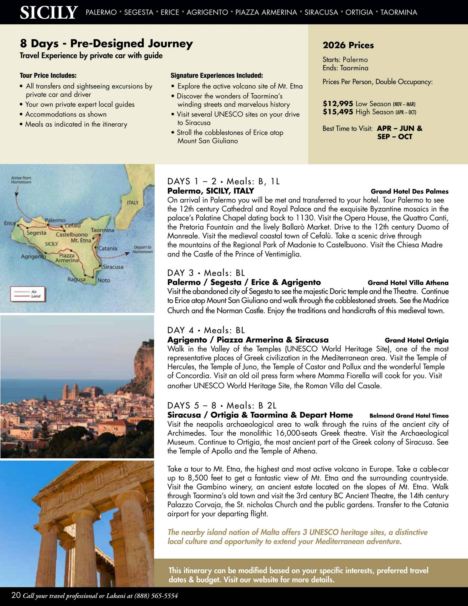 Sicily Pre-Designed Private Travel 2026 by Lakani World Tours - Issuu