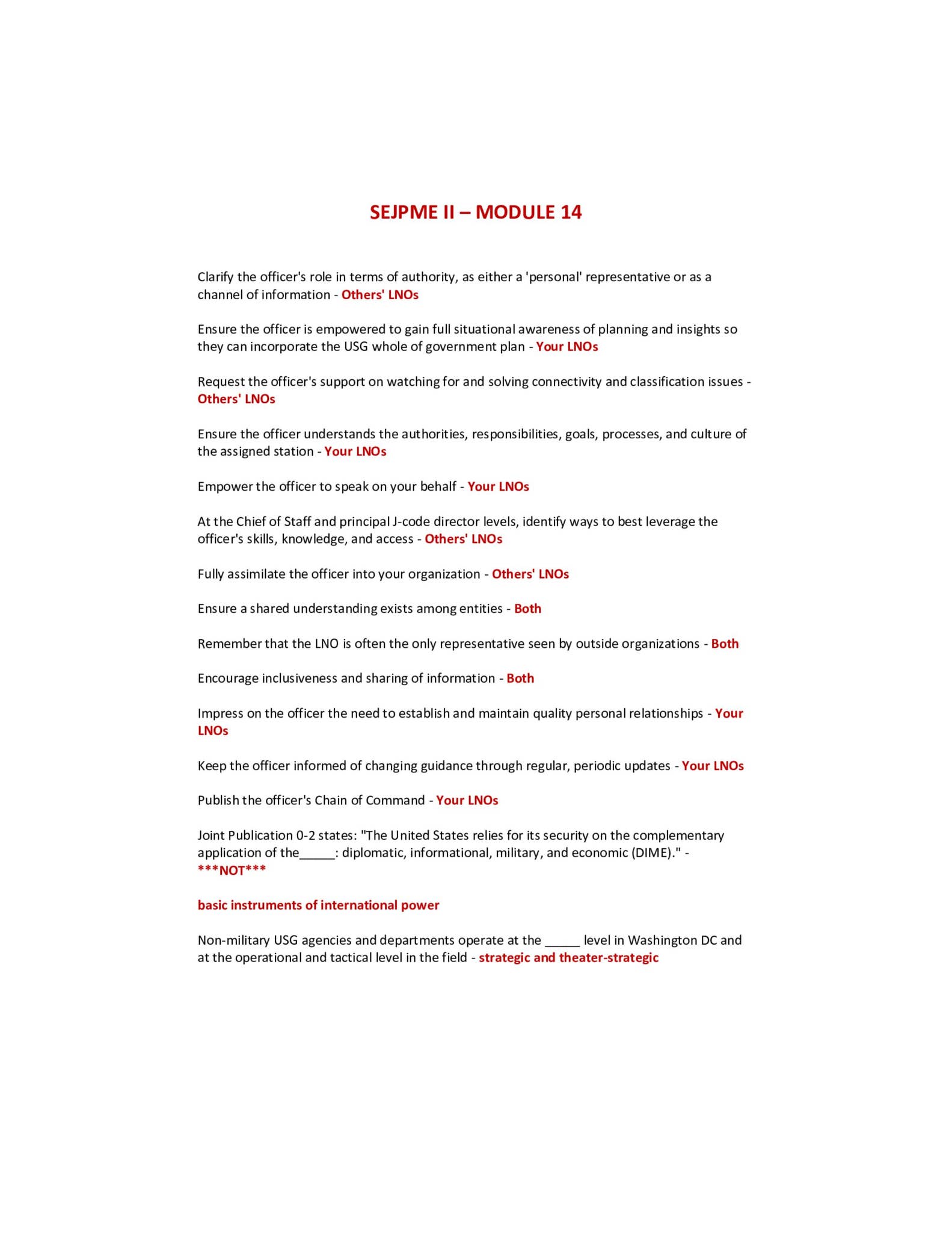 SEJPME II – MODULE 14 - INTERORGANIZATIONAL COORDINATION by ...