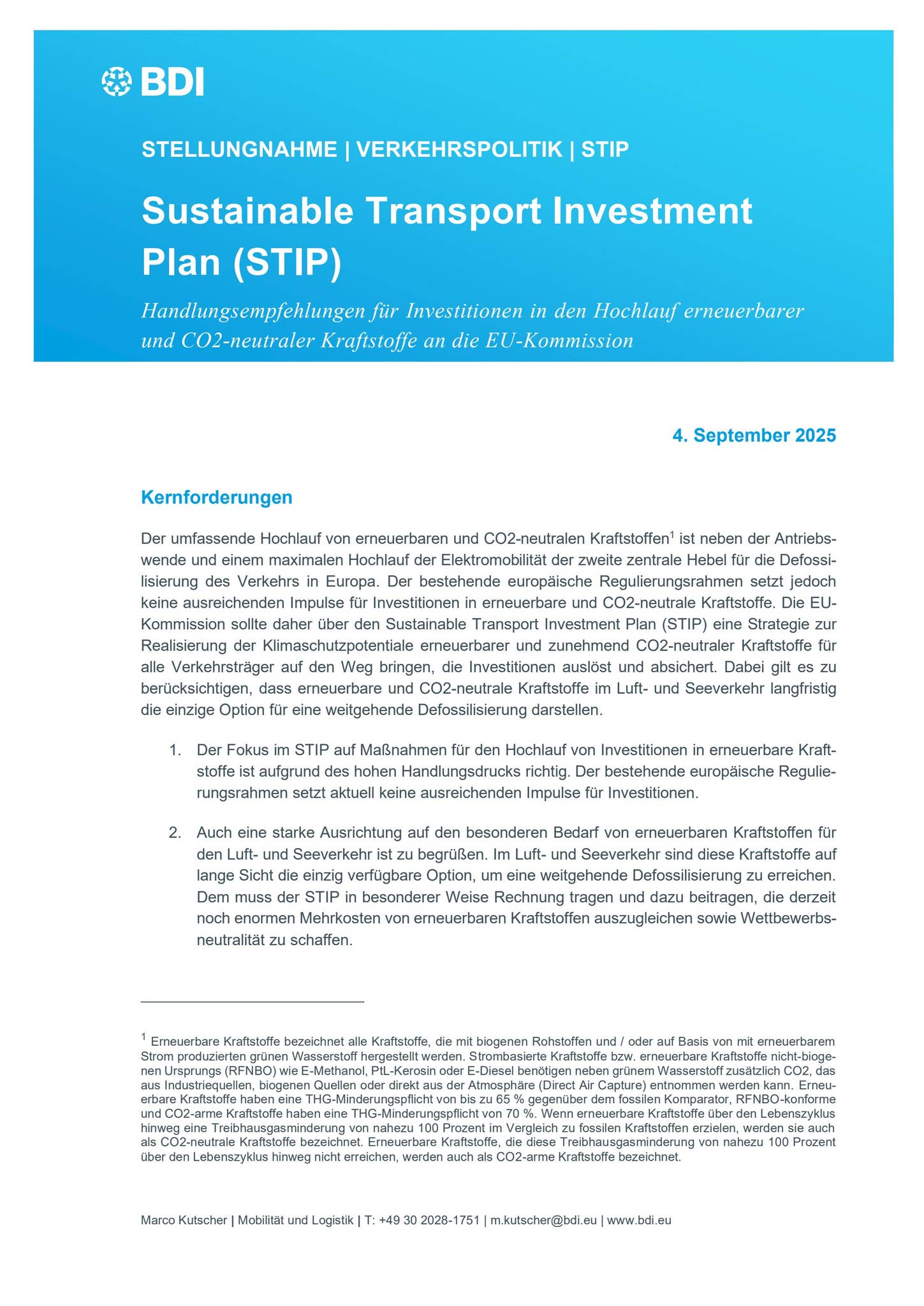 Sustainable Transport Investment Plan (STIP) by Bundesverband der ...