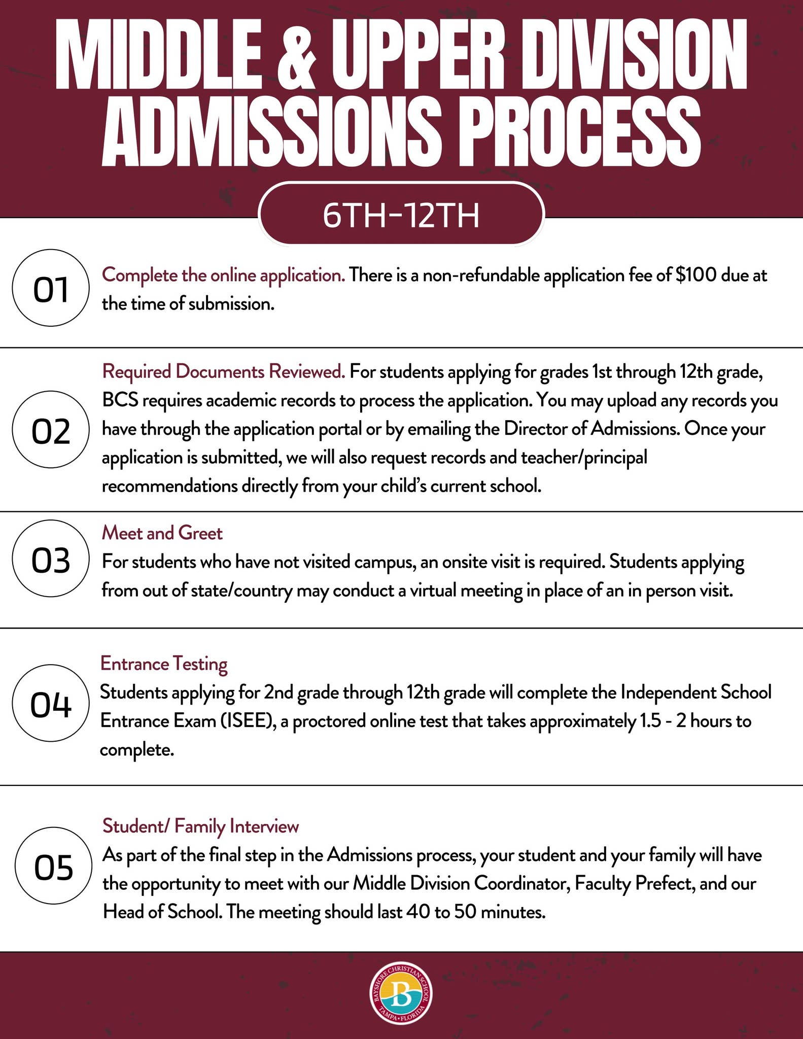 Middle and Upper Division Admissions by bcstampa - Issuu