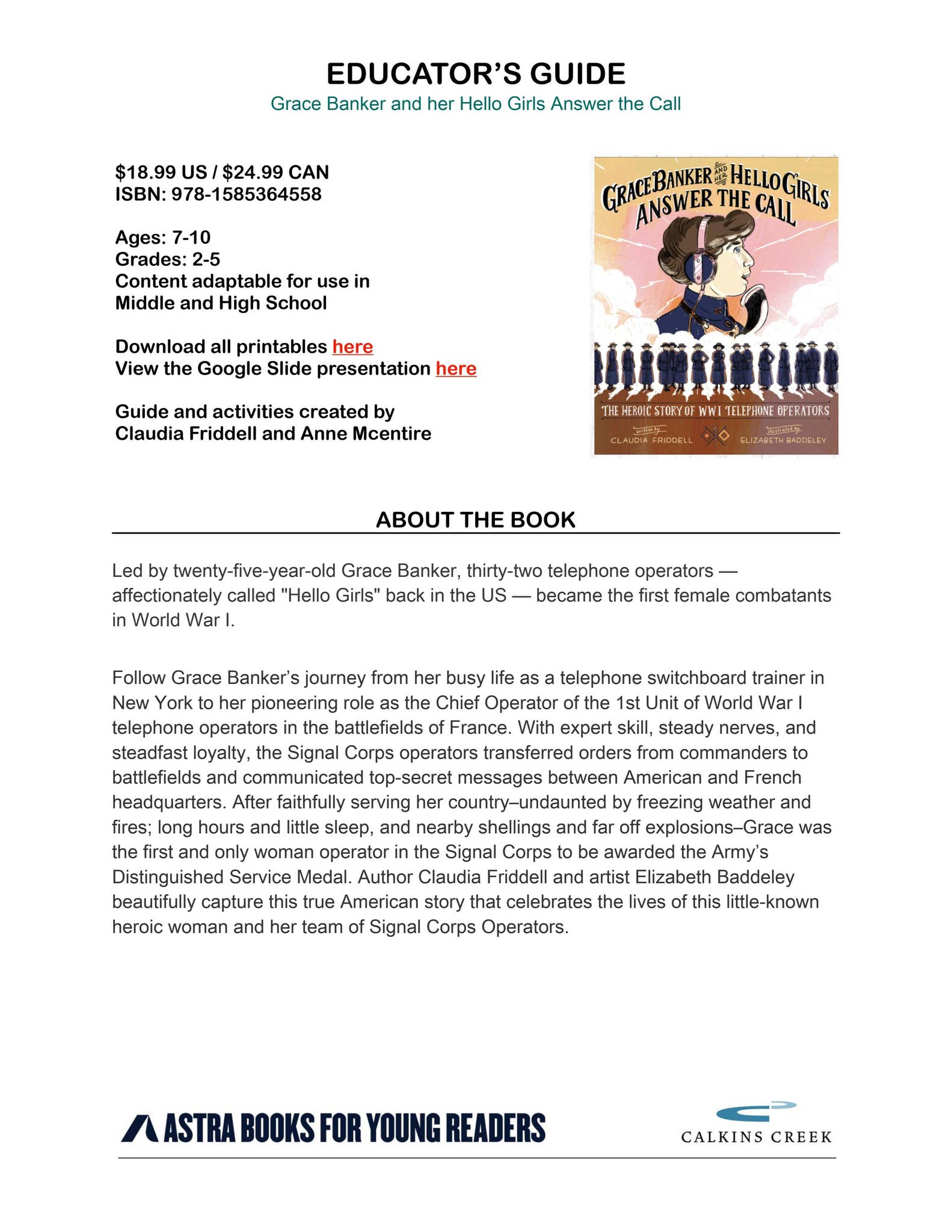 GRACE BANKER Educator's Guide by Astra Publishing House - Issuu