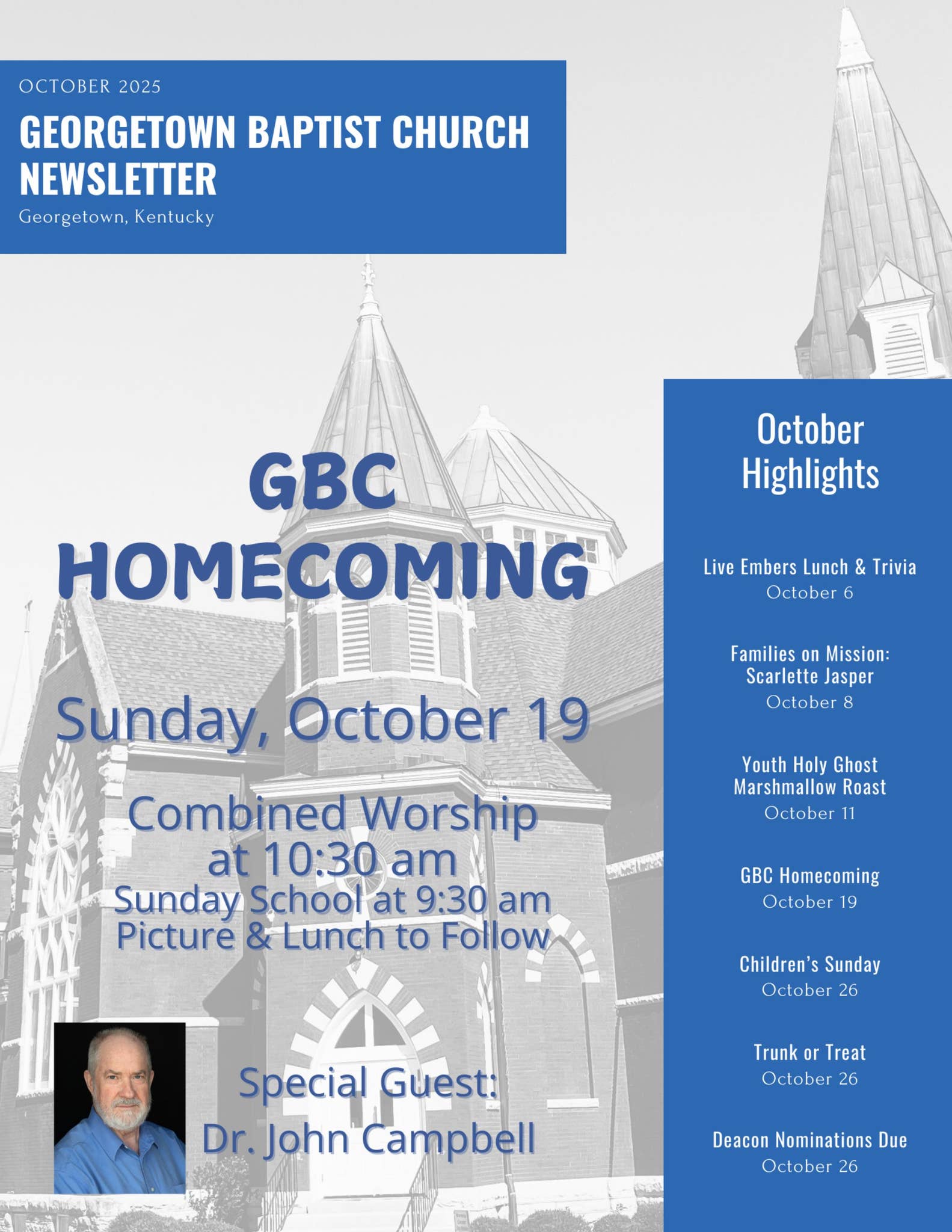 GBC Newsletter - October 2025 by GeorgetownBaptist - Issuu