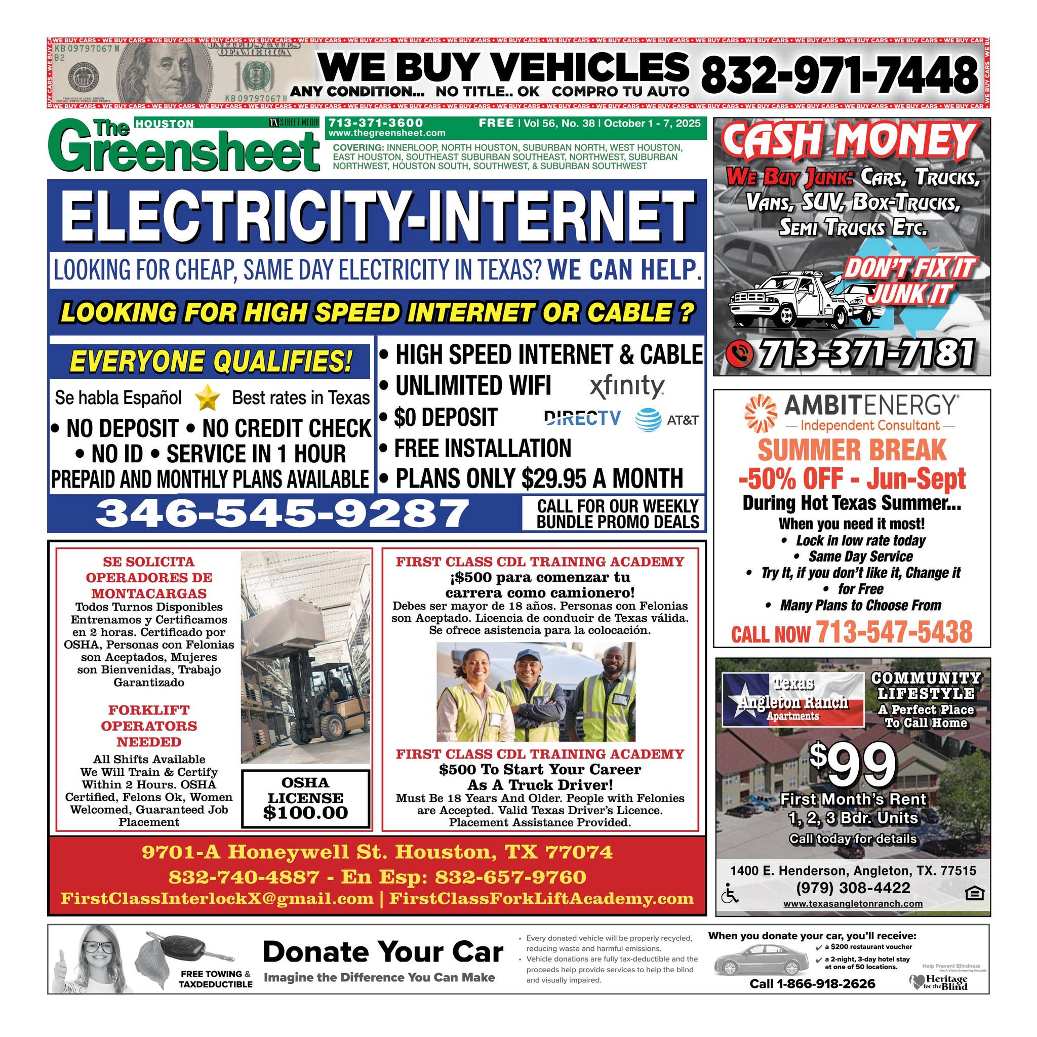 The 10-01-2025 Edition of The Greensheet Houston by Street Media - Issuu