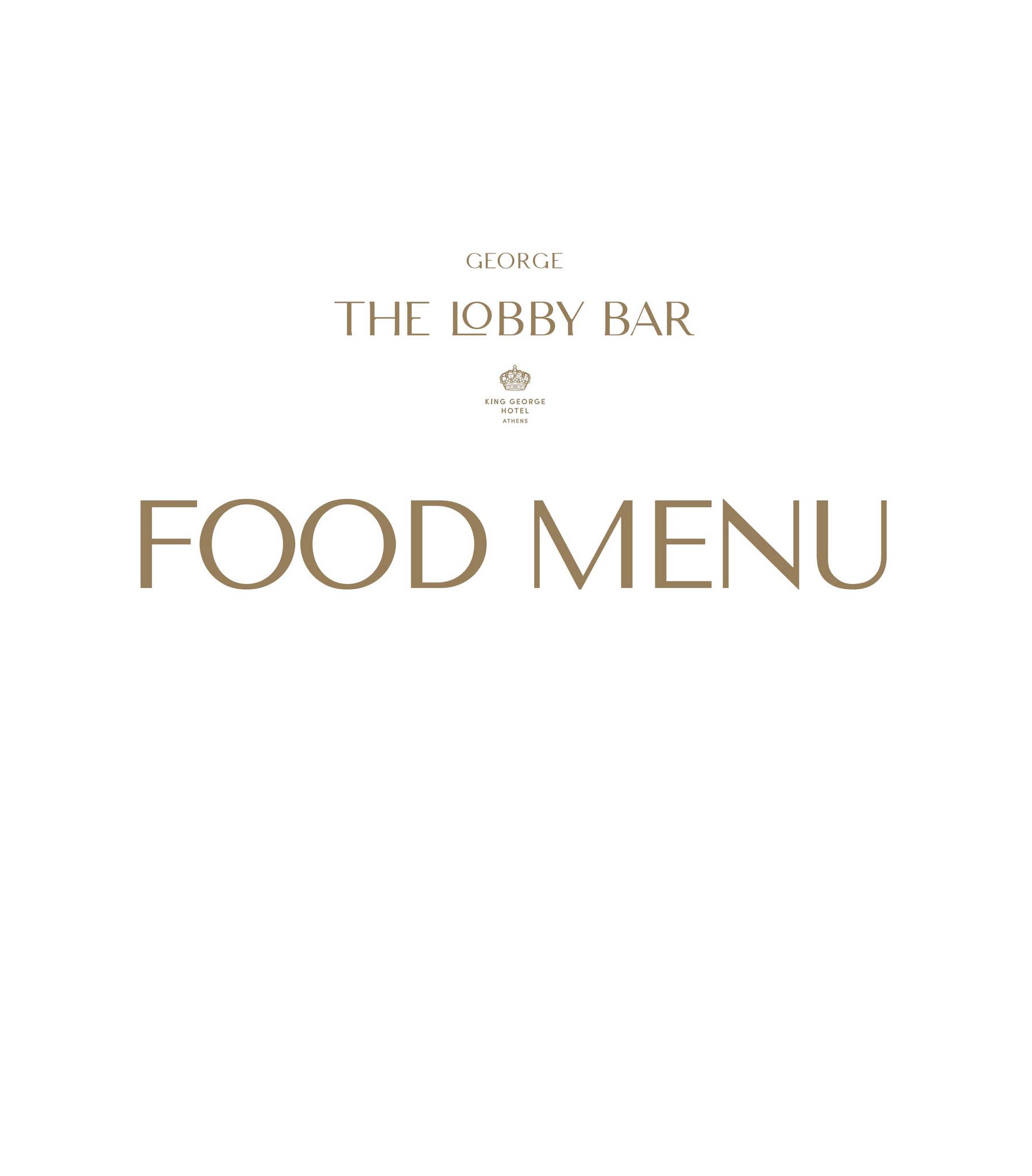 George, The Lobby Bar - Breakfast/Lunch Menu 2025 by Hotel Grande ...
