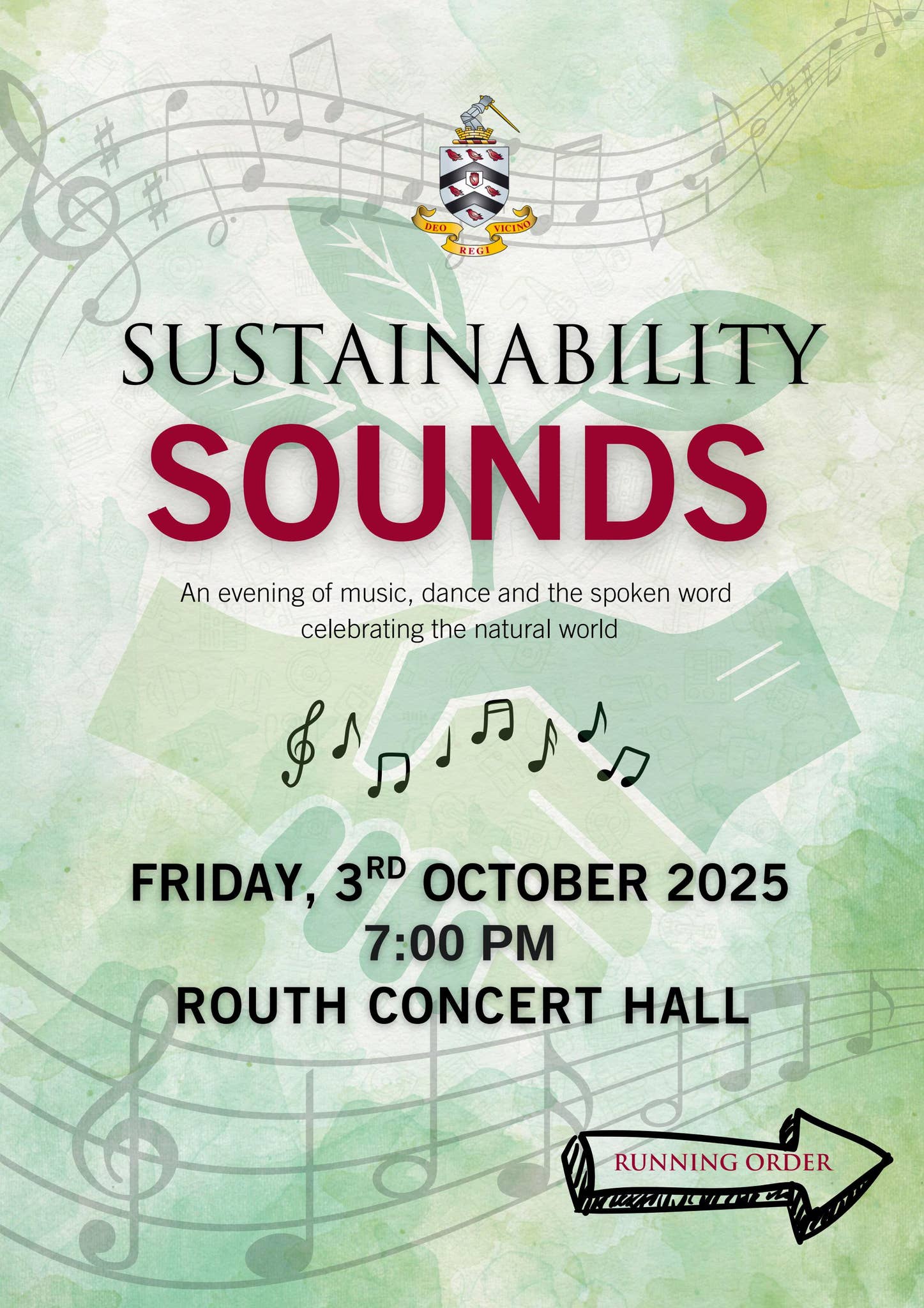Running Order - Sustainability Sounds Concert 2025 by Bromsgrove School ...