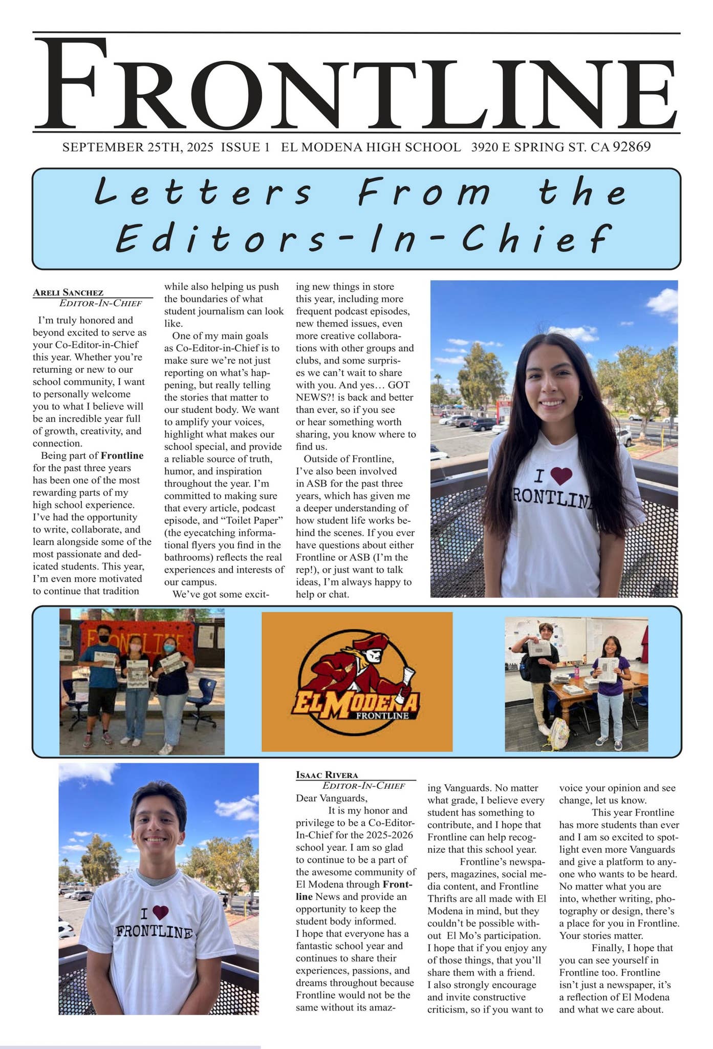 Frontline Issue 1 2025-2026 by emhsfrontline - Issuu