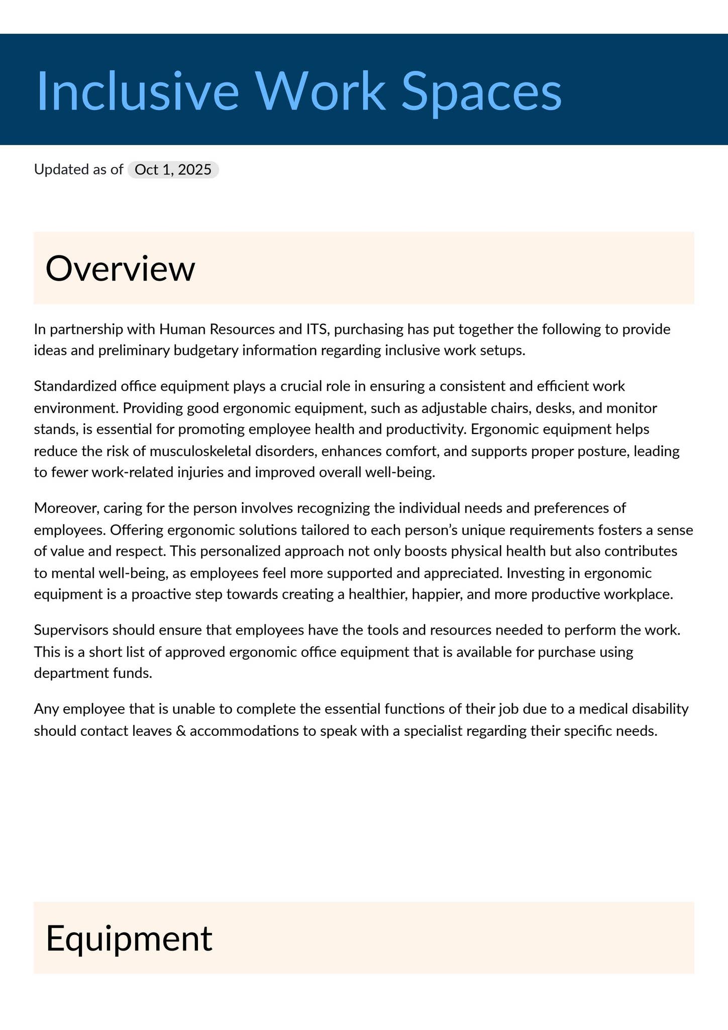 Inclusive Work Spaces by Gonzaga University - Issuu
