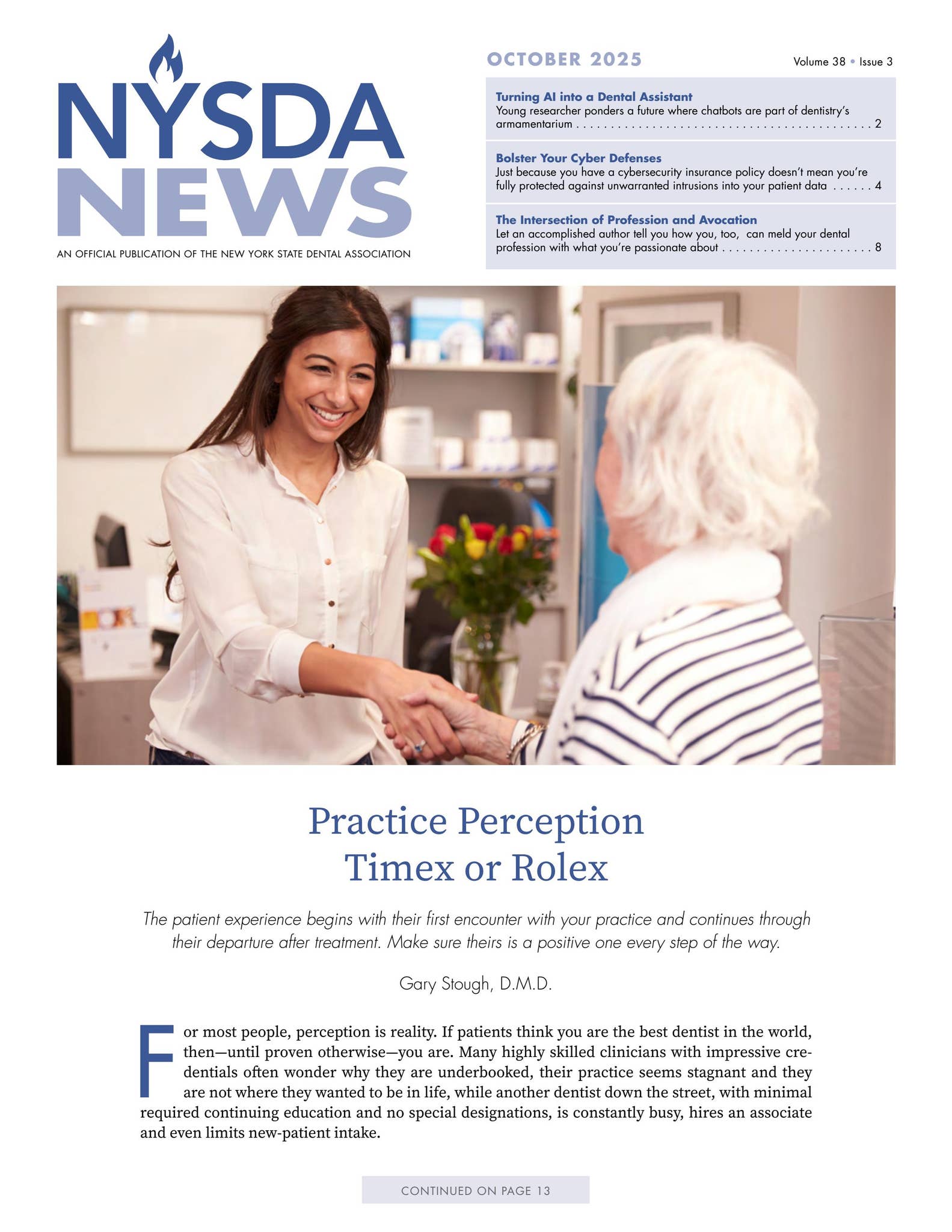 NYSDA News October 2025 Vol. 38 Number 3 by New York State Dental ...
