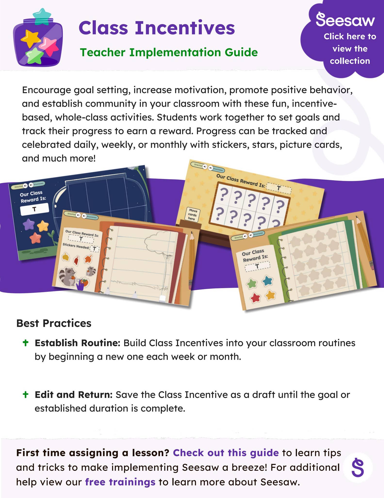 Class Incentives Implementation Guide by seesawlearning - Issuu