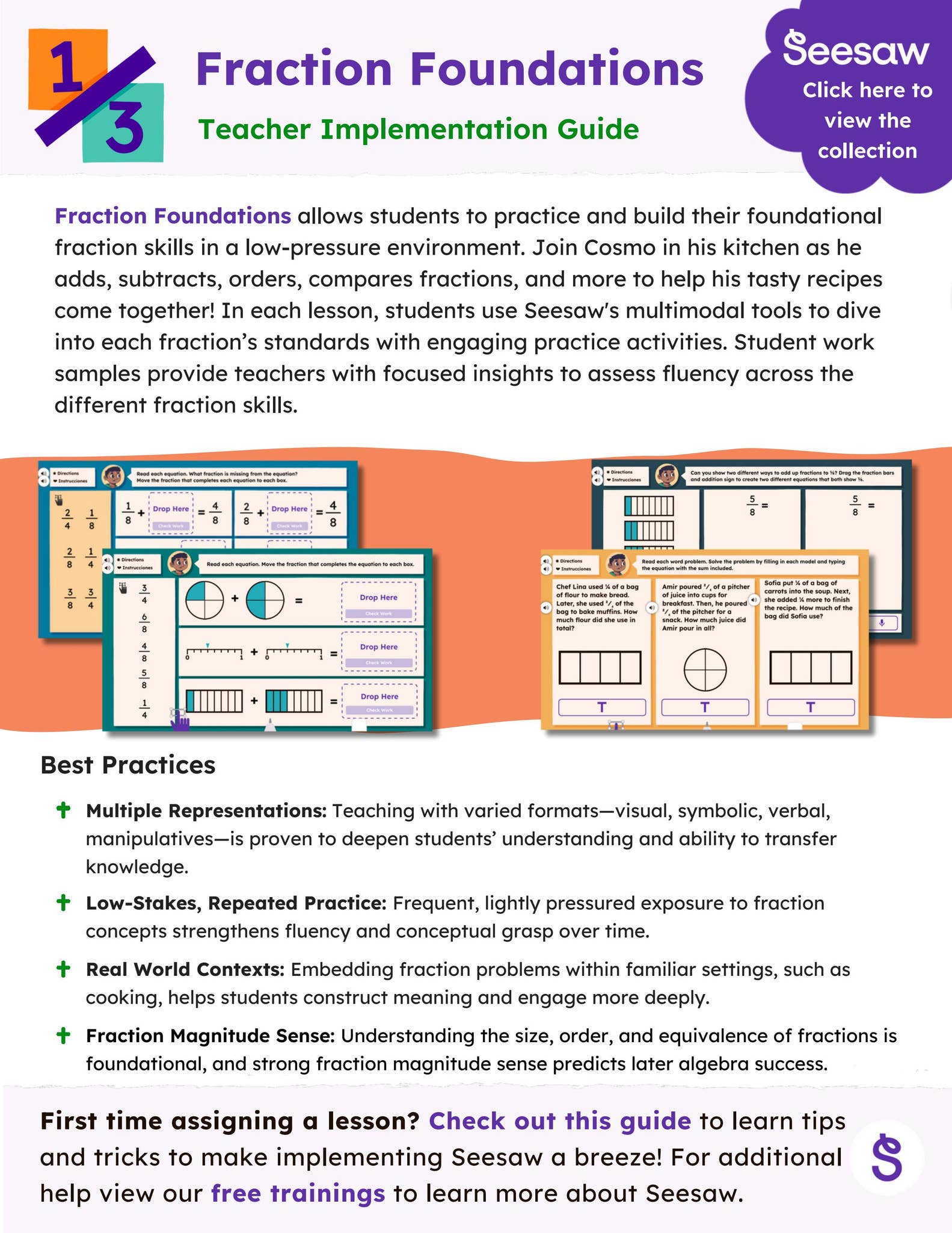 Fraction Foundations Implementation Guide by seesawlearning - Issuu