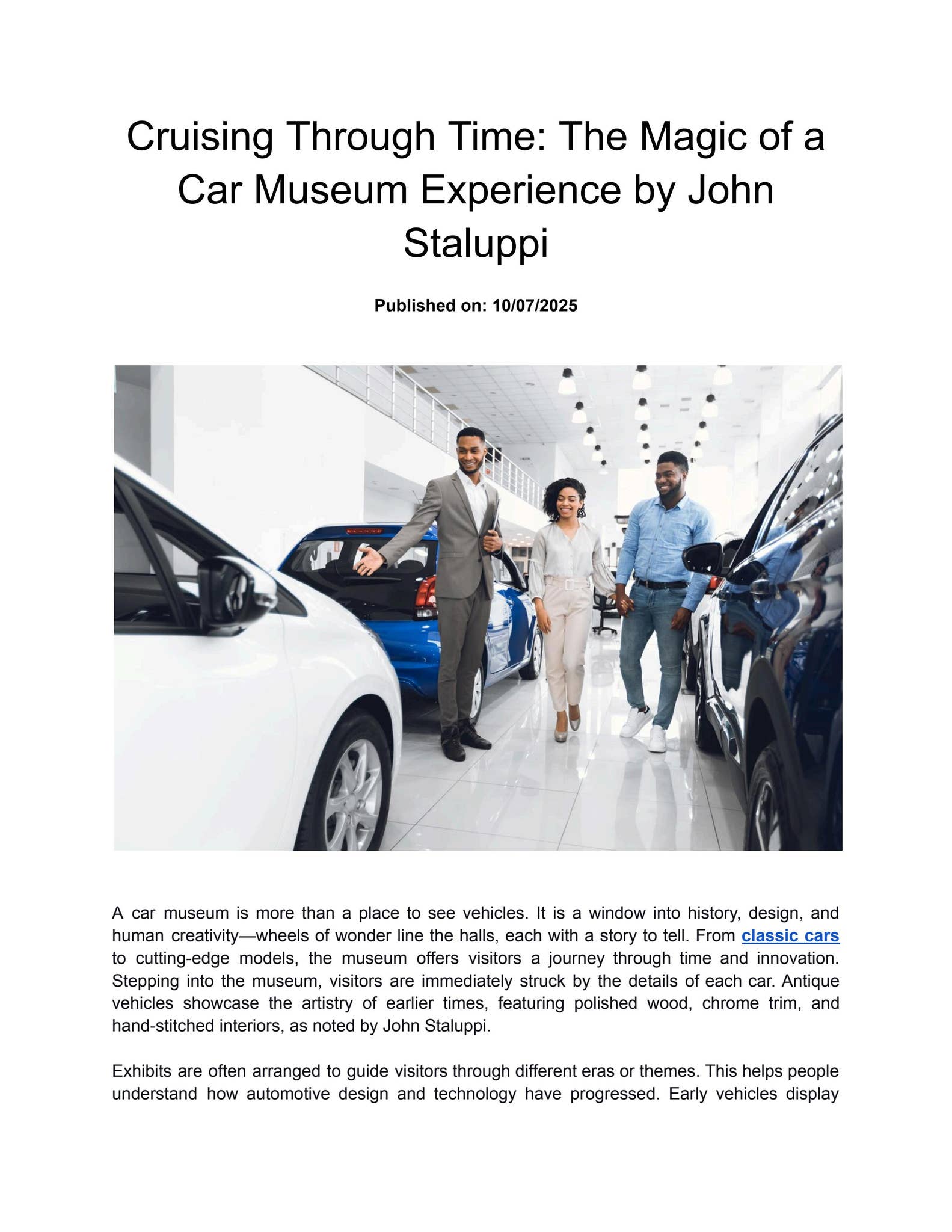 Cruising Through Time_ The Magic of a Car Museum Experience by John ...