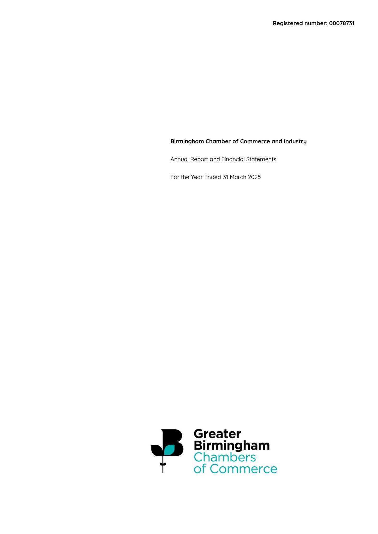 Birmingham Chamber of Commerce and Industry - Final Accounts 2025 ...