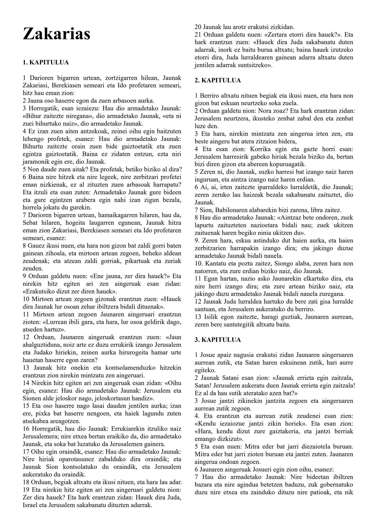 Basque - The Book of Prophet Zechariah by Filipino Tracts and ...