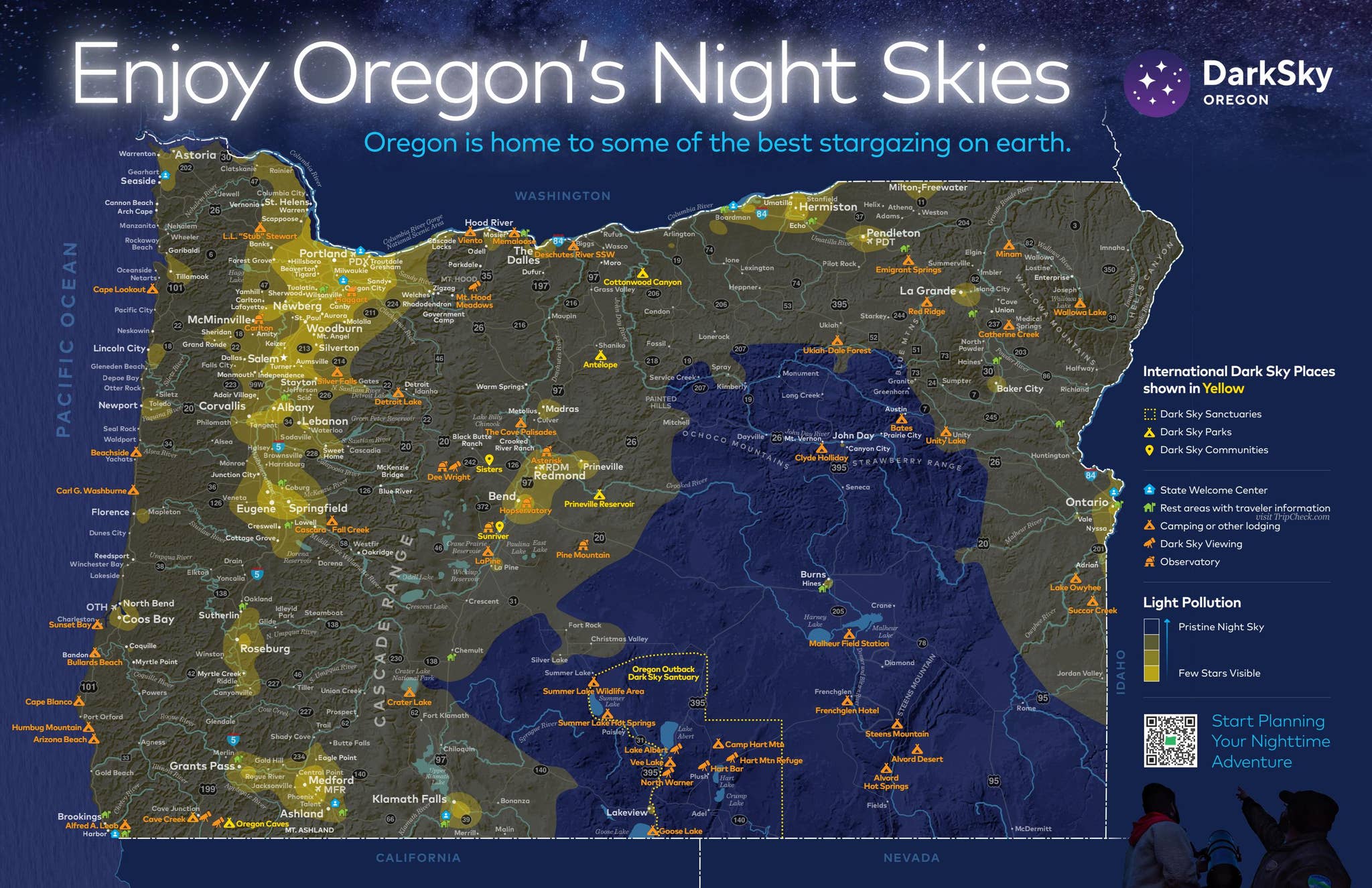 Oregon Dark Sky Map by Travel Oregon - Issuu