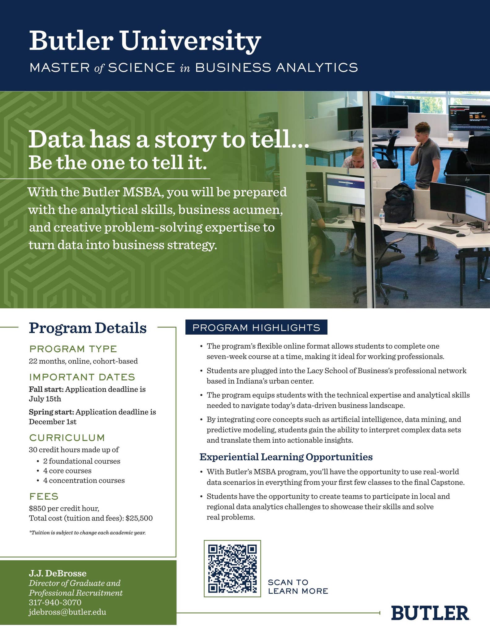 MSBA Program One Sheet by Butler University - Issuu