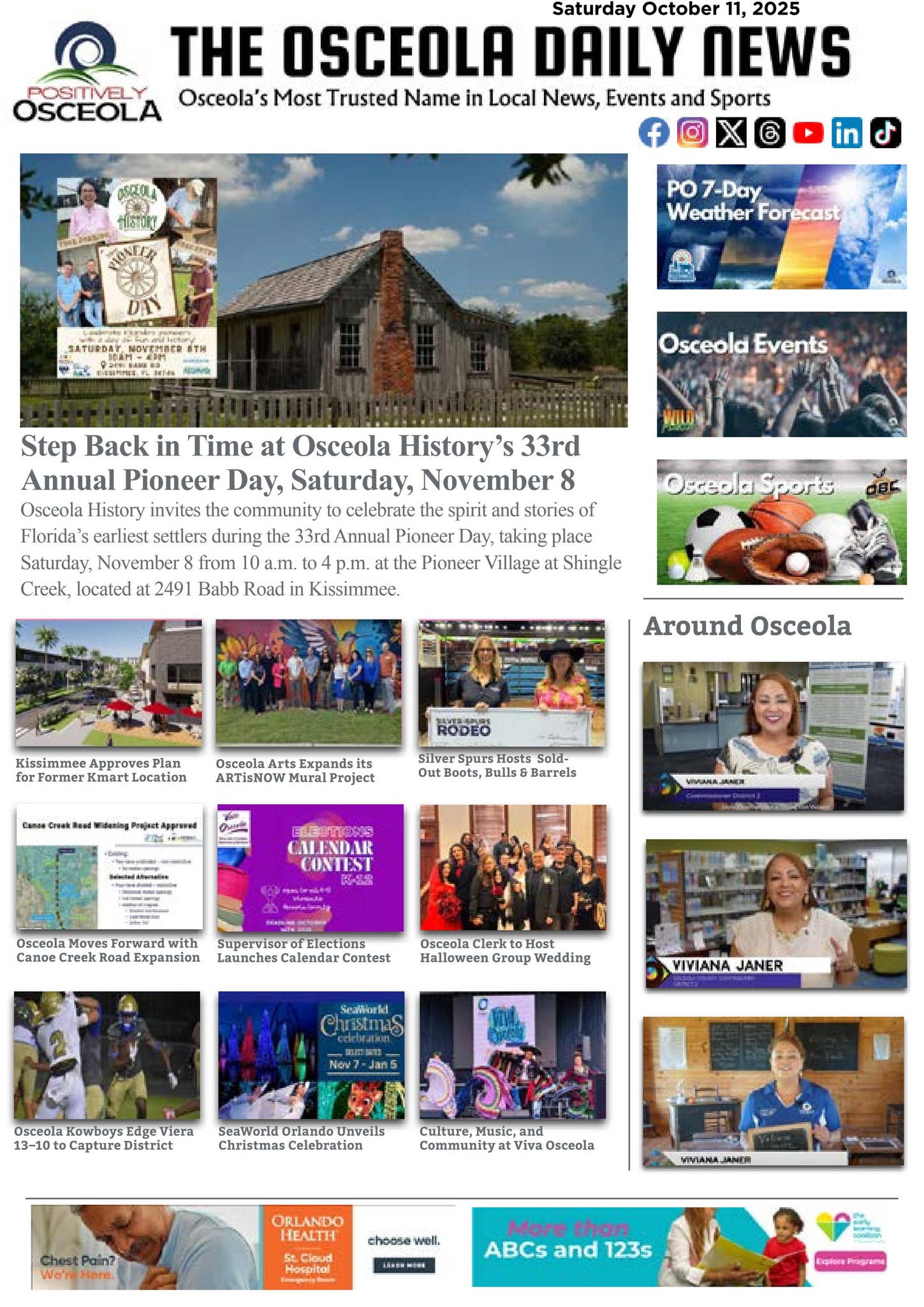The Osceola Daily News for Saturday October 11, 2025 by Positively ...
