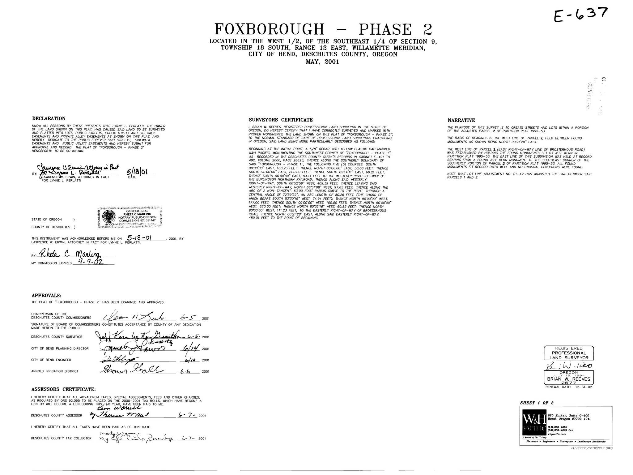 Foxborough Ph2 CC&R's by info-deschutestitle - Issuu