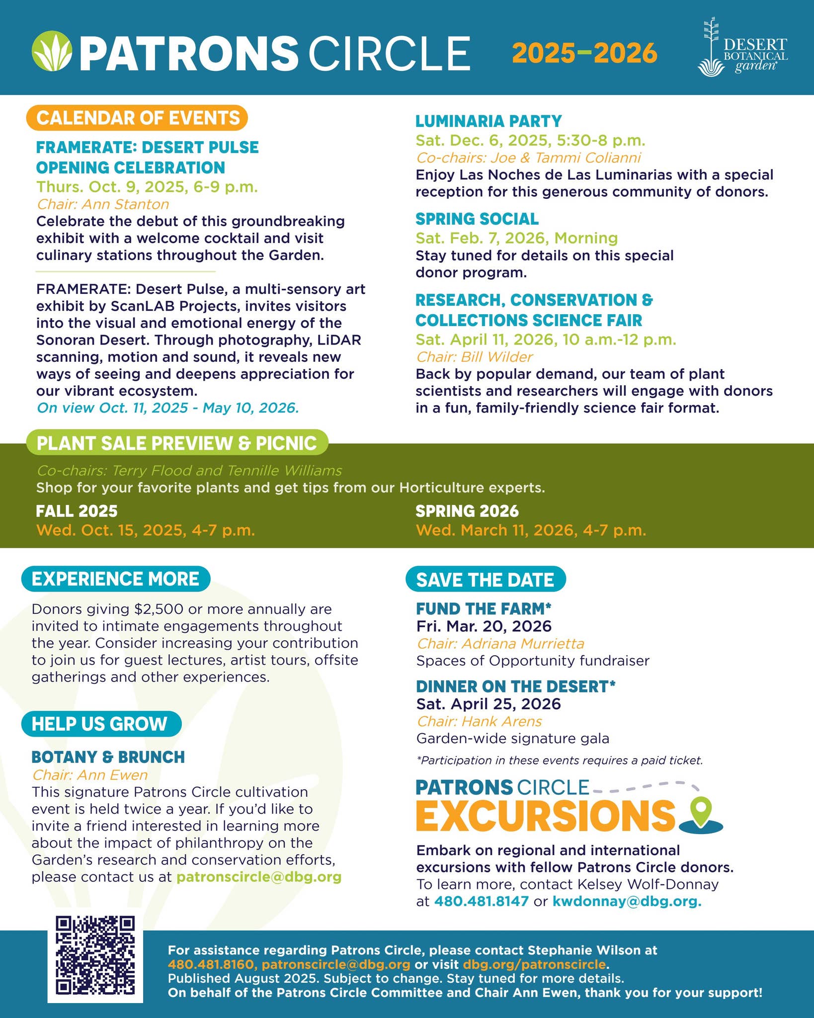 Patrons Circle Events Calendar Flyer 2025-2026 by dbgphx - Issuu