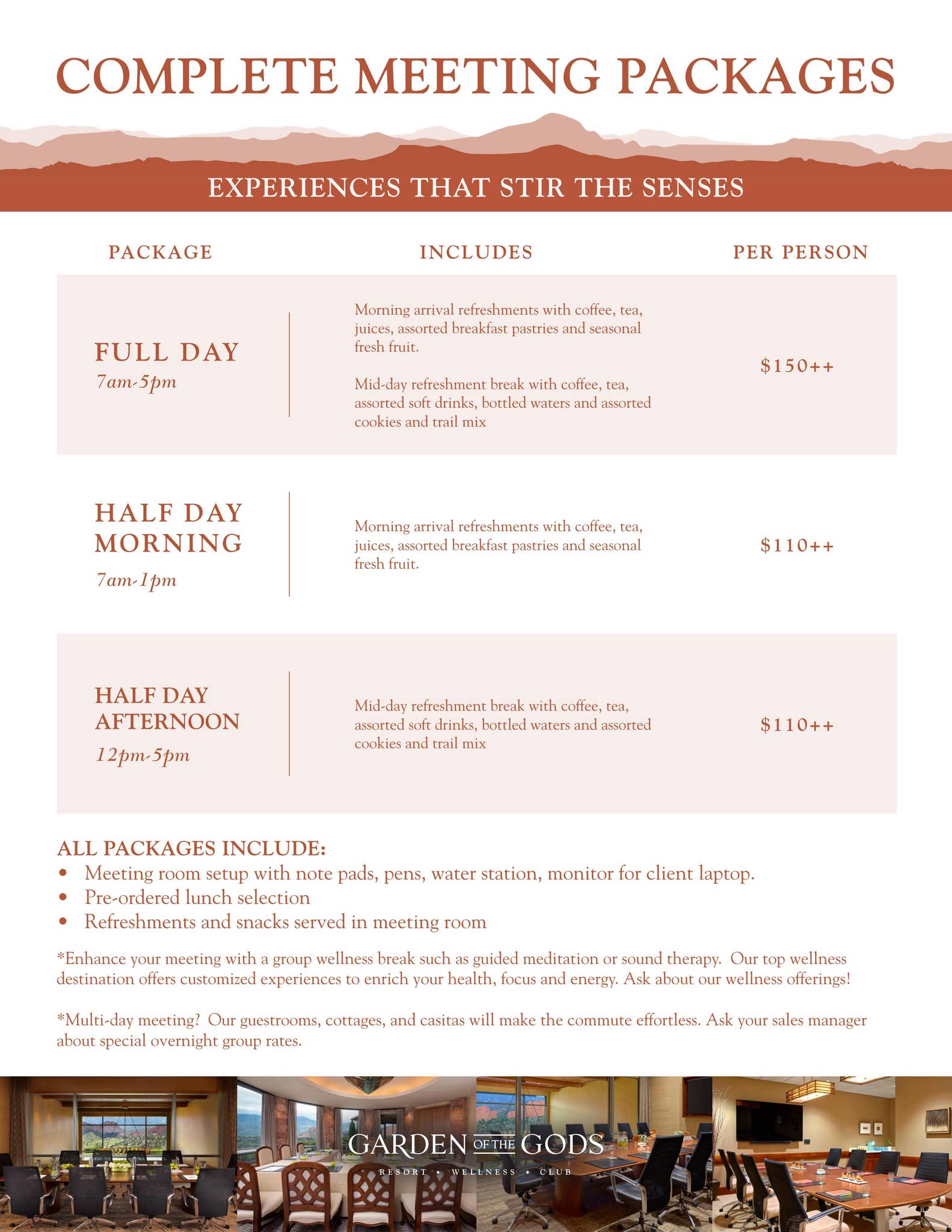 Complete Meeting Packages by gardenofthegodsresortandclub - Issuu