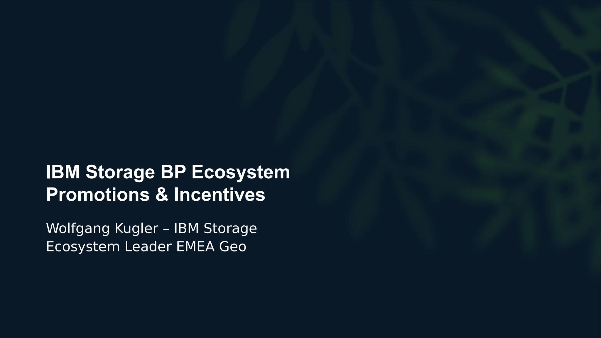 IBM Storage Partner Ecosystem Incentives & Promotions 16 Oct V1 by ...