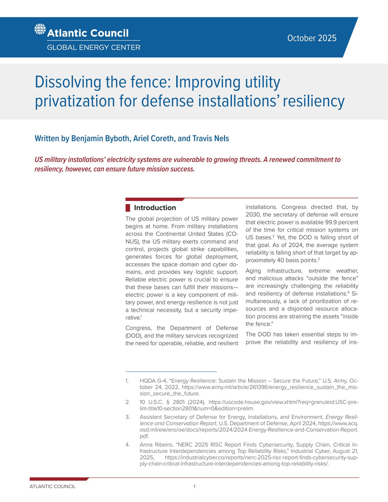 Dissolving the fence: Improving utility privatization for defense ...