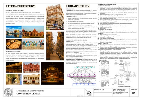 Library & Case Study Convention Centre by Harpreet Singh Thind - Issuu