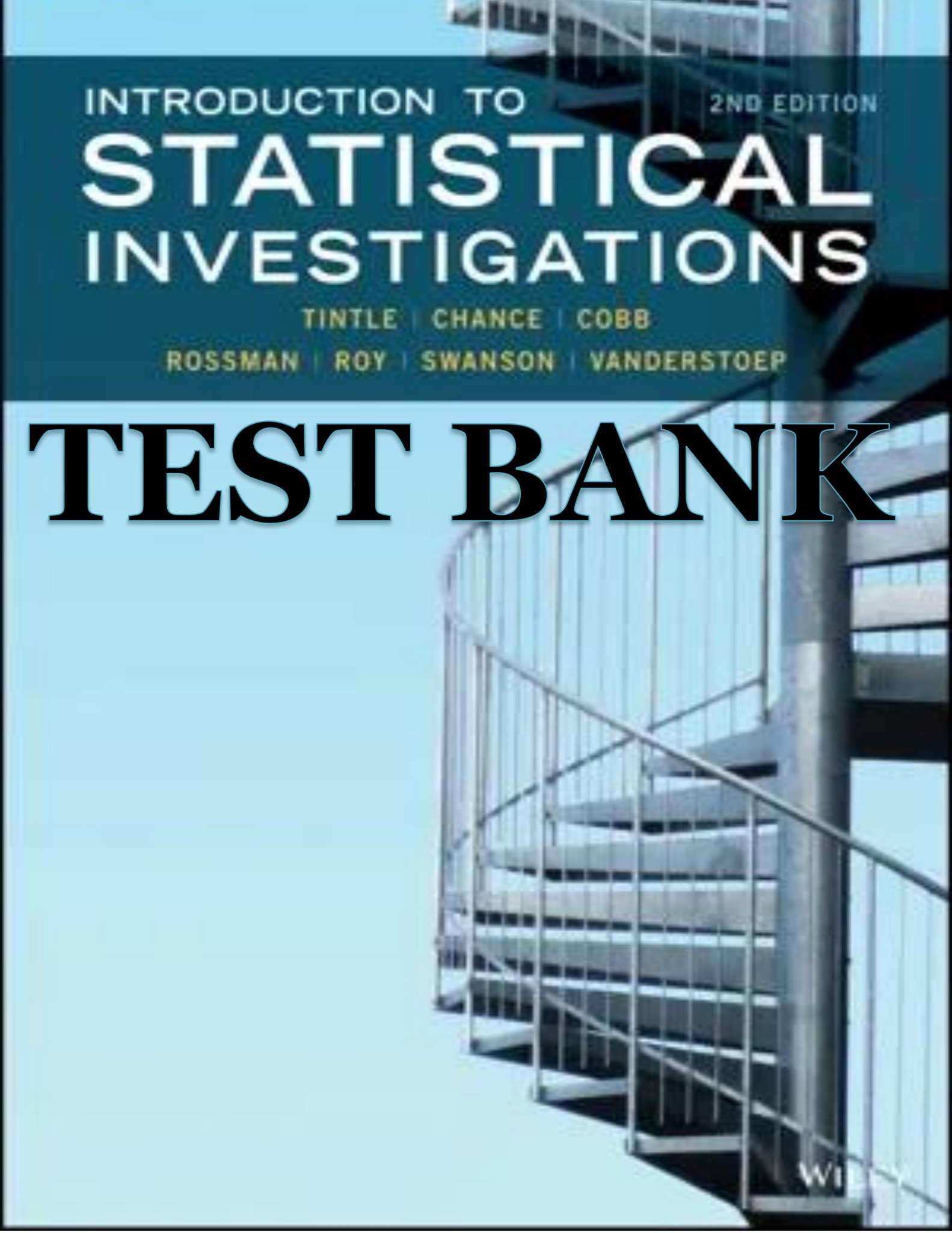 Test Bank for Introduction to Statistical Investigations, 2e Tintle ...