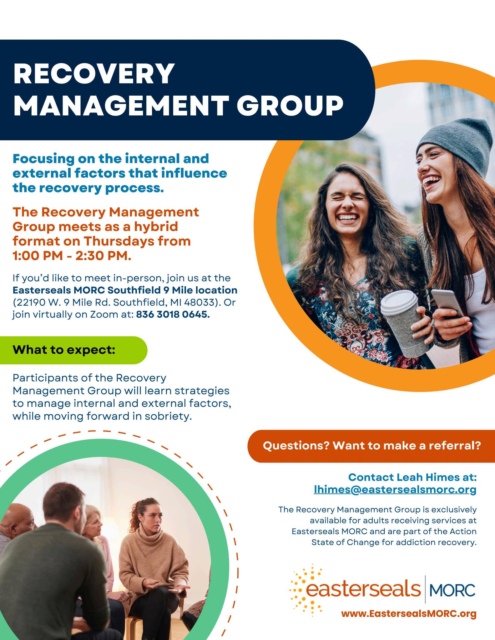 Recovery Management Group Flyer by Easterseals MORC - Issuu