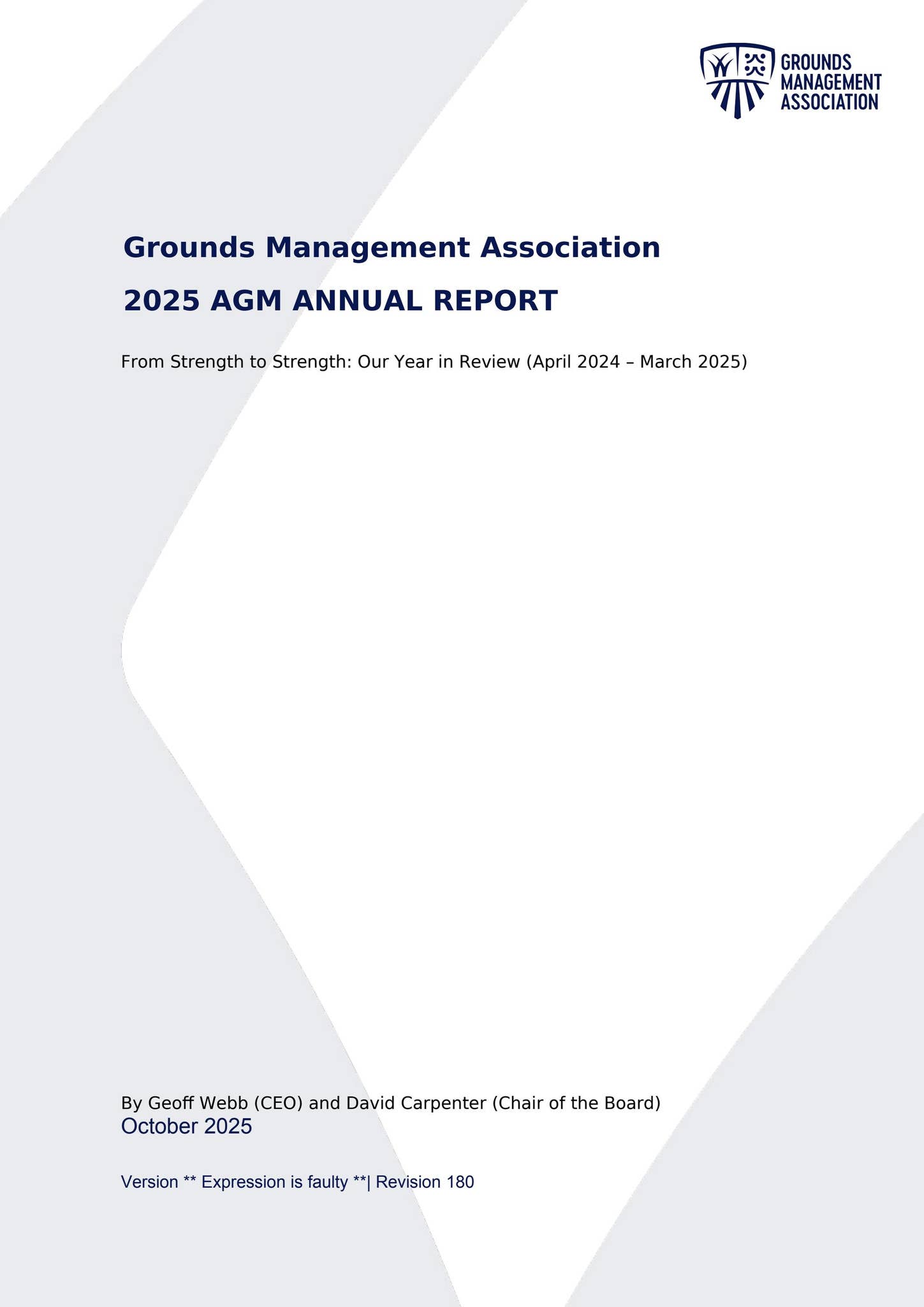 GMA AGM Report 2025 by Grounds Management Association - Issuu
