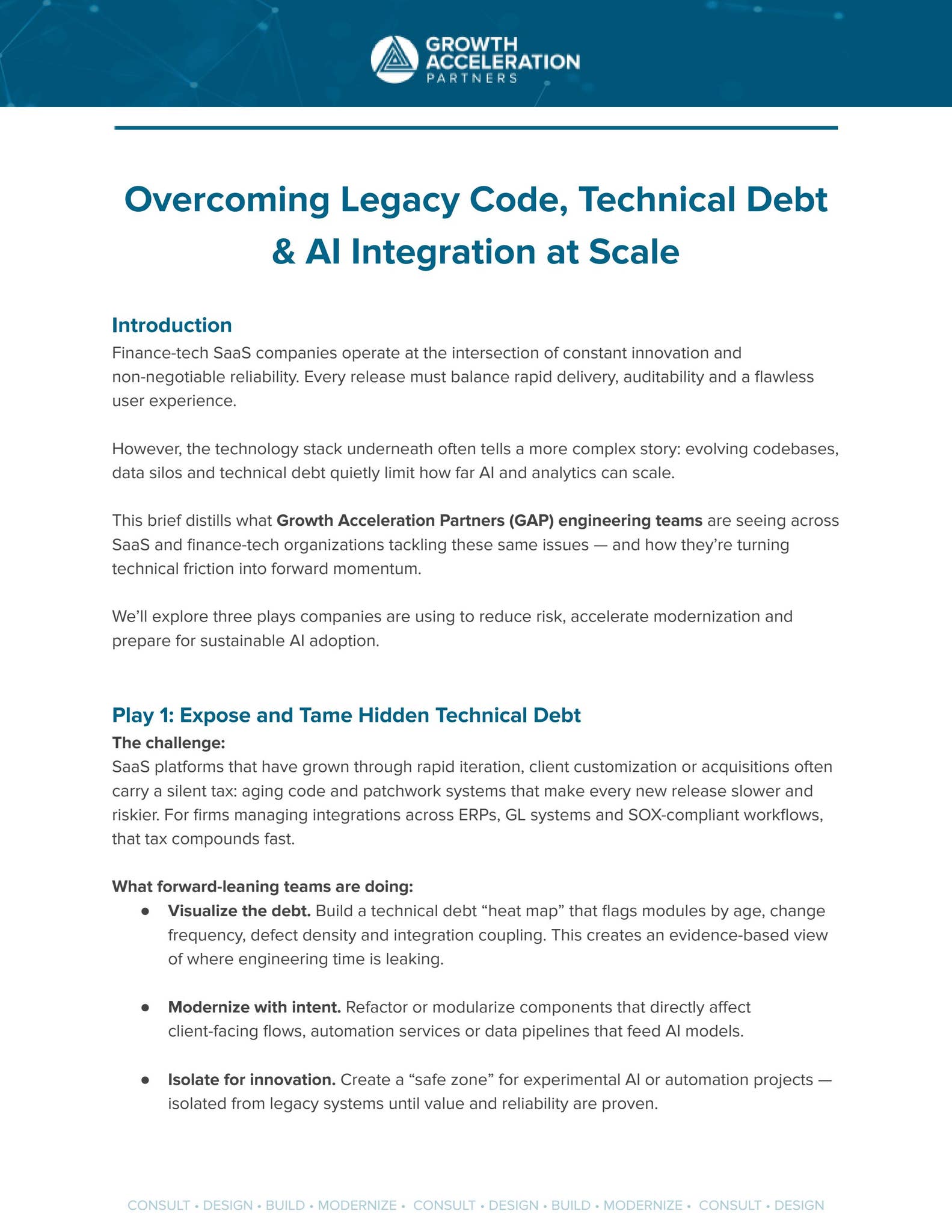 Overcoming Legacy Code, Technical Debt & AI Integration at Scale by ...