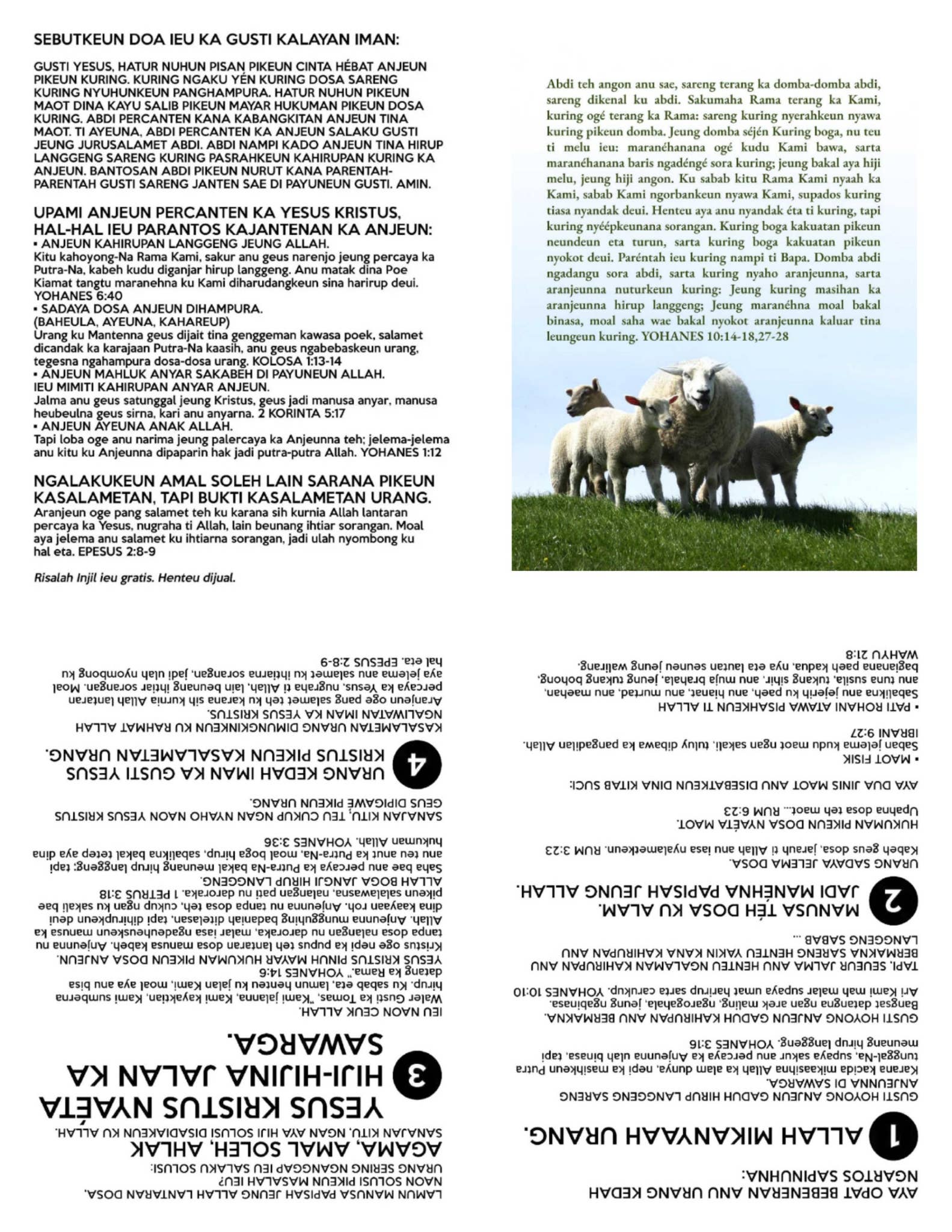 Printable Sundanese Gospel Tract - Good Shepherd by Filipino Tracts and ...
