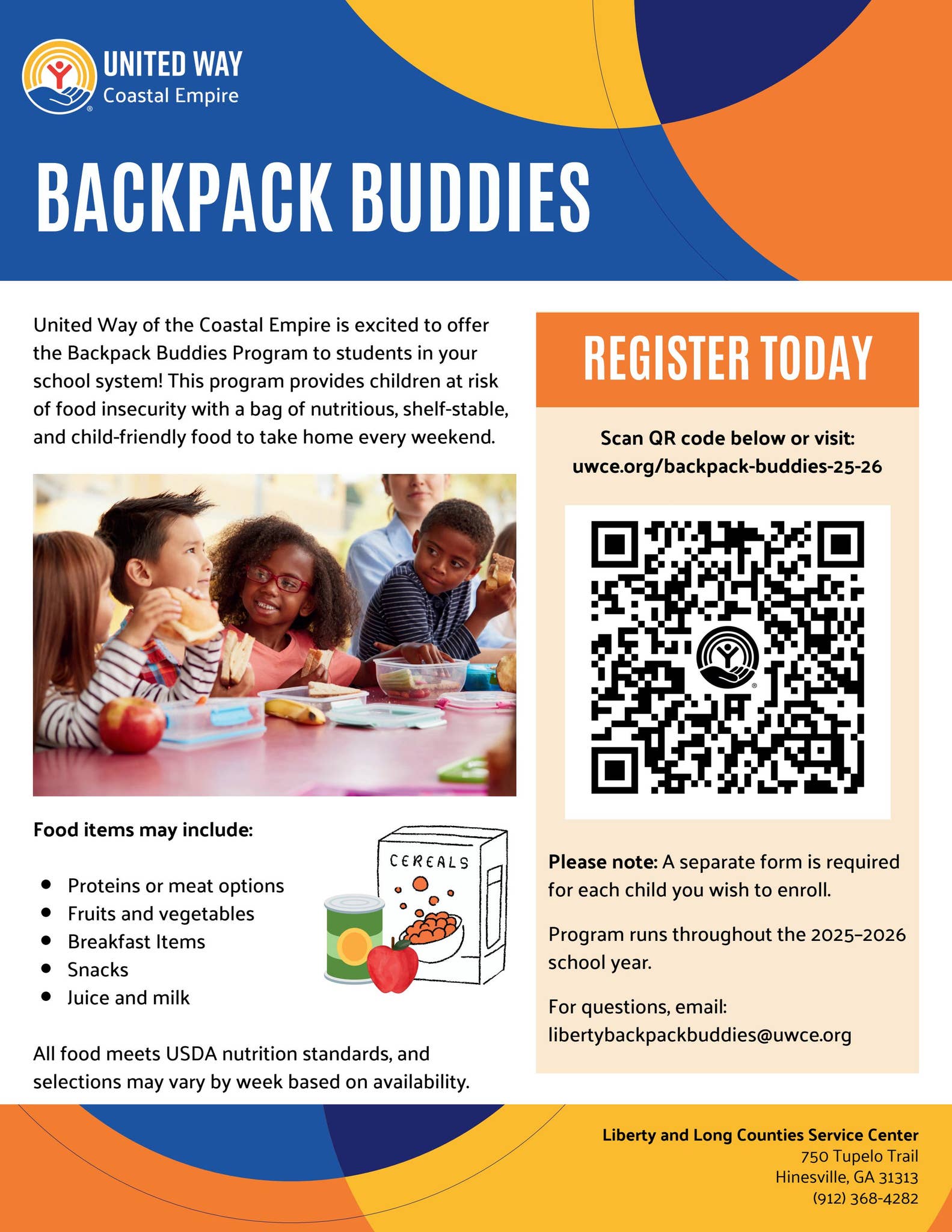 Backpack Buddies Flyer by United Way of the Coastal Empire - Issuu