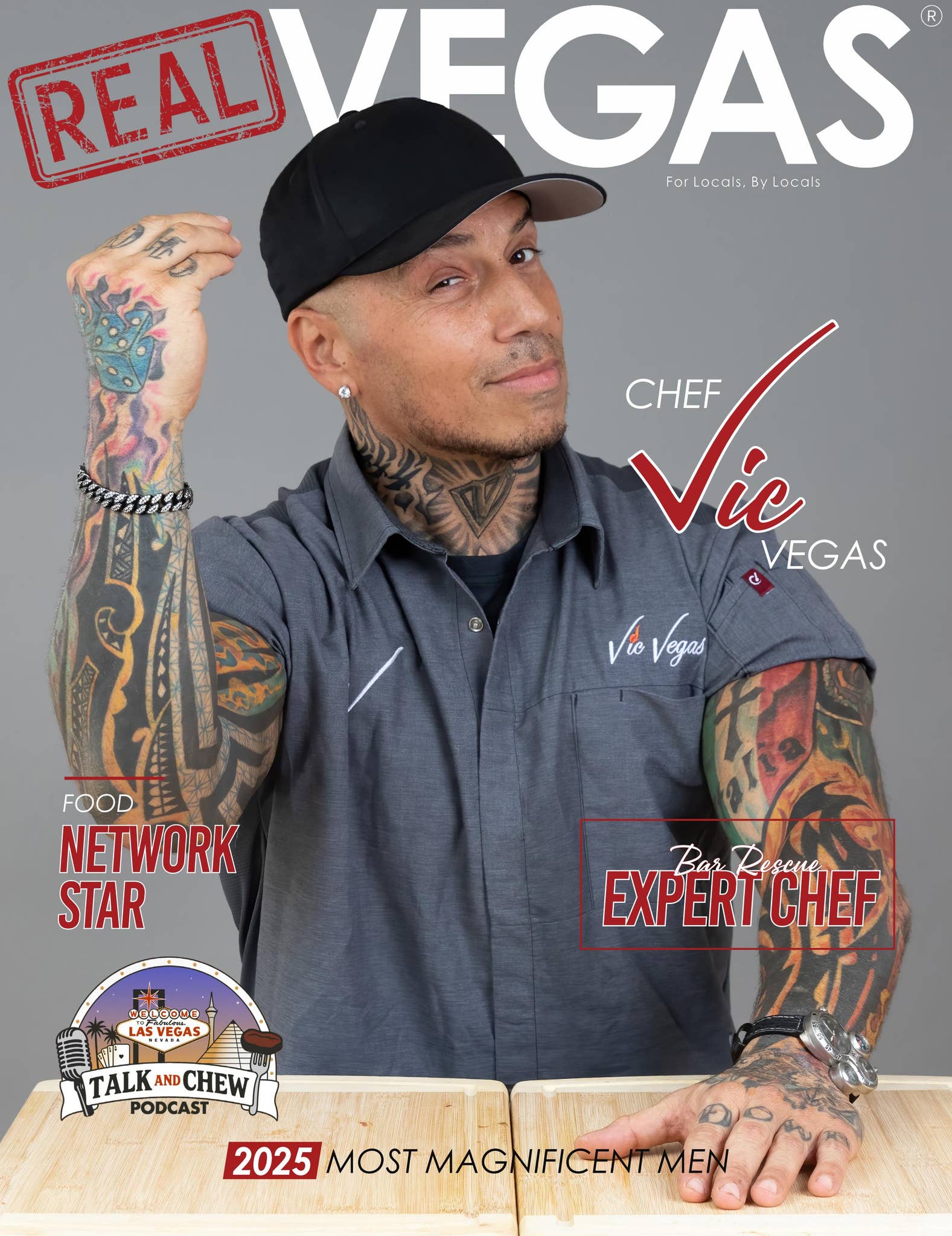 Real Vegas Magazine | Chef Vic Vegas | MOST MAGNIFICENT MEN by All Pro ...