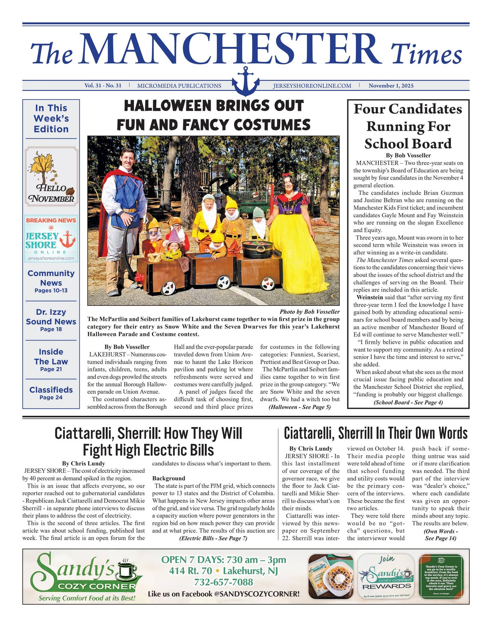2025-11-01 - The Manchester Times by Jersey Shore Online - Issuu