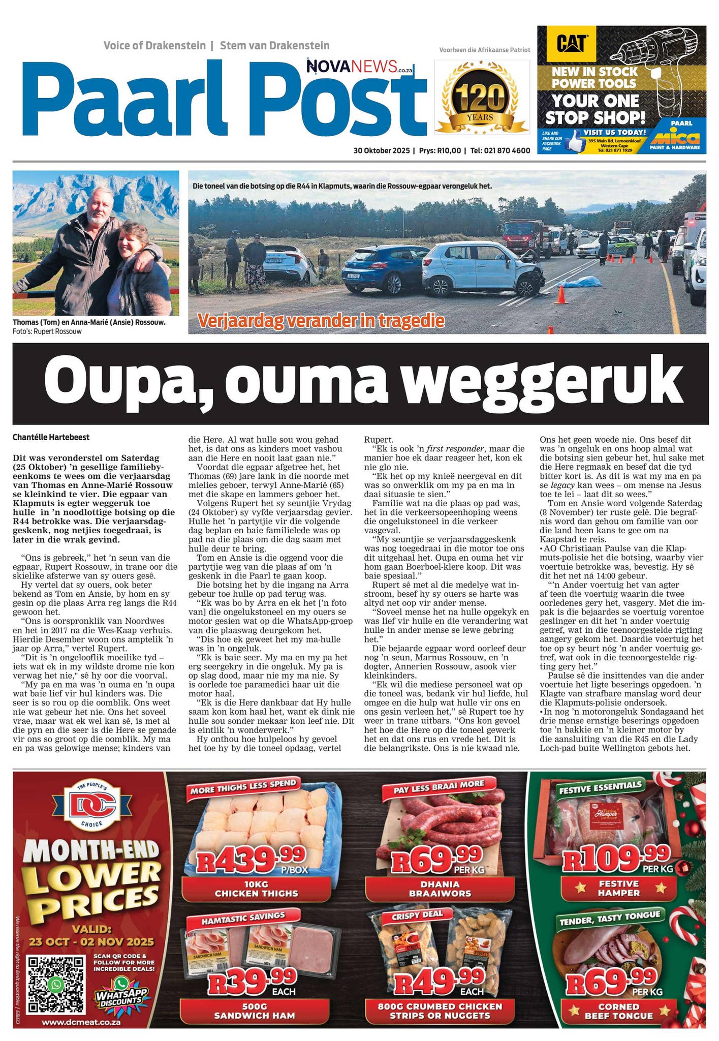 Paarl Post – E-edition – 30 October 2025 by Novus Media - Issuu