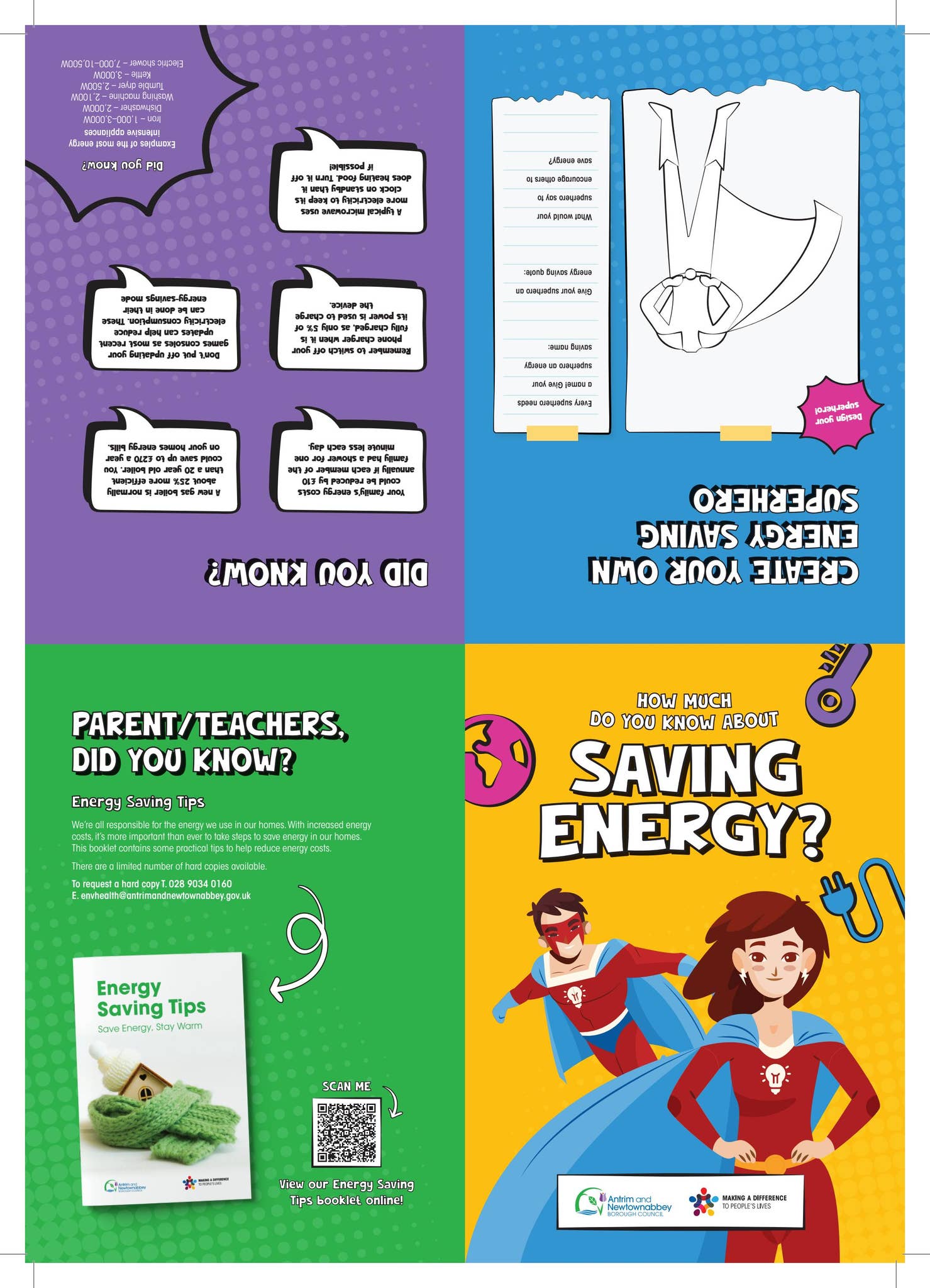 Energy Efficiency Superhero Booklet by Antrim and Newtownabbey Borough ...