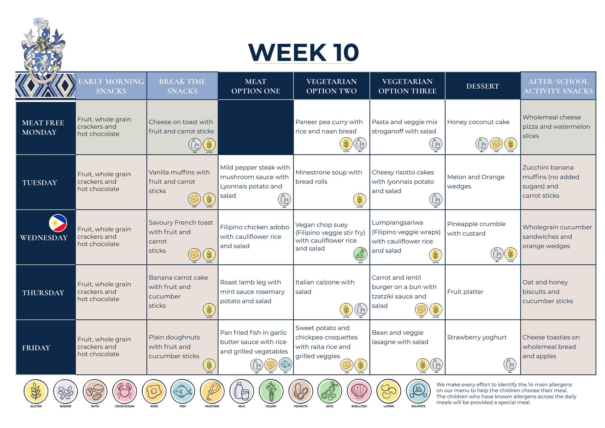 GENERIC MENU TERM 1 2025_26 Wk10 by Peponi School - Issuu