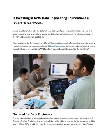 “Is Investing in AWS Data Engineering Foundations a Smart Career Move ...