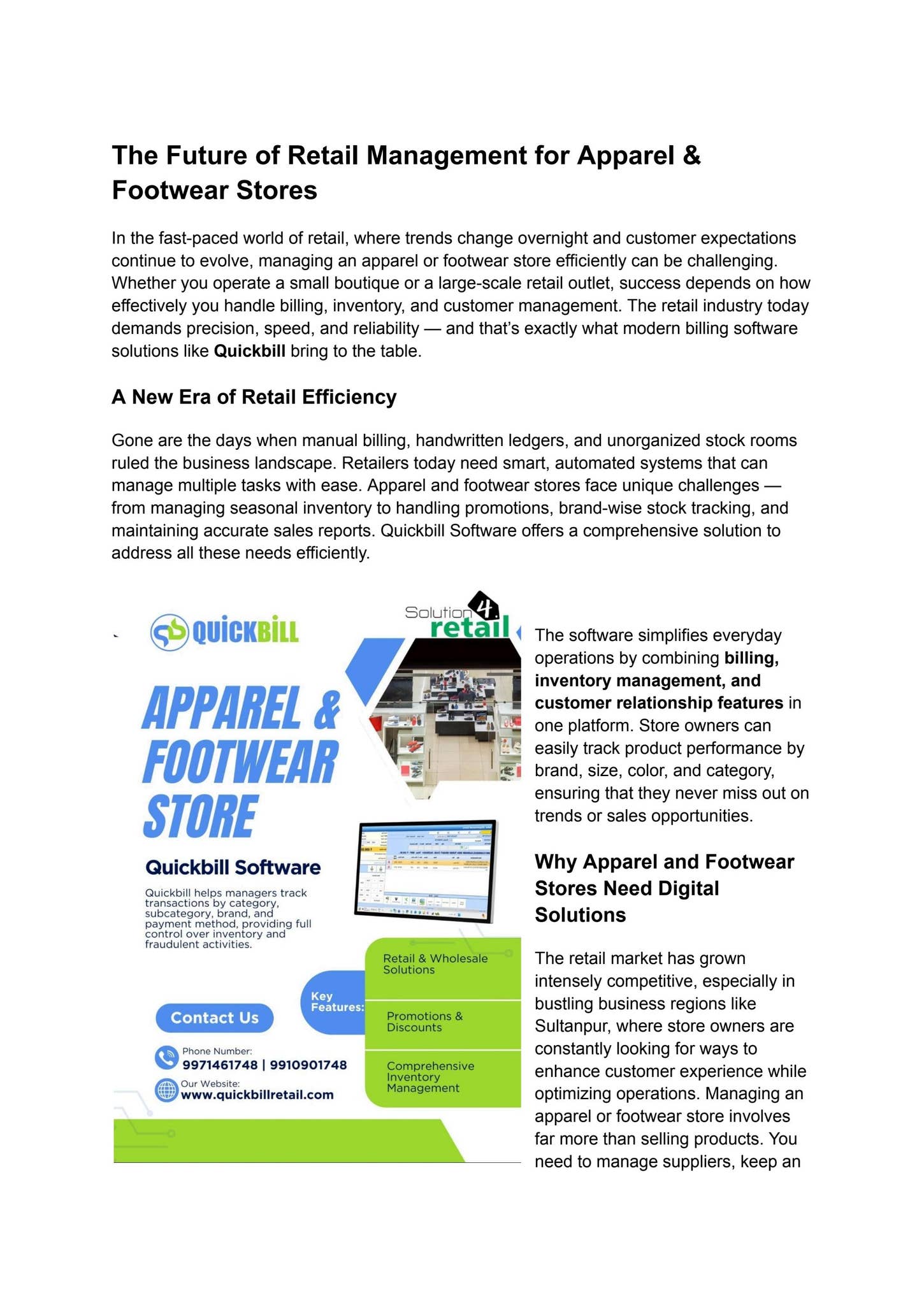 The Future of Retail Management for Apparel & Footwear Stores by ...