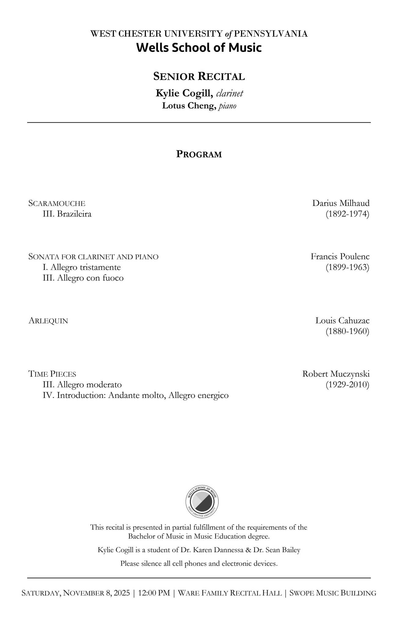 11.08.2025 SNR Cogill by WCU Wells School of Music - Issuu
