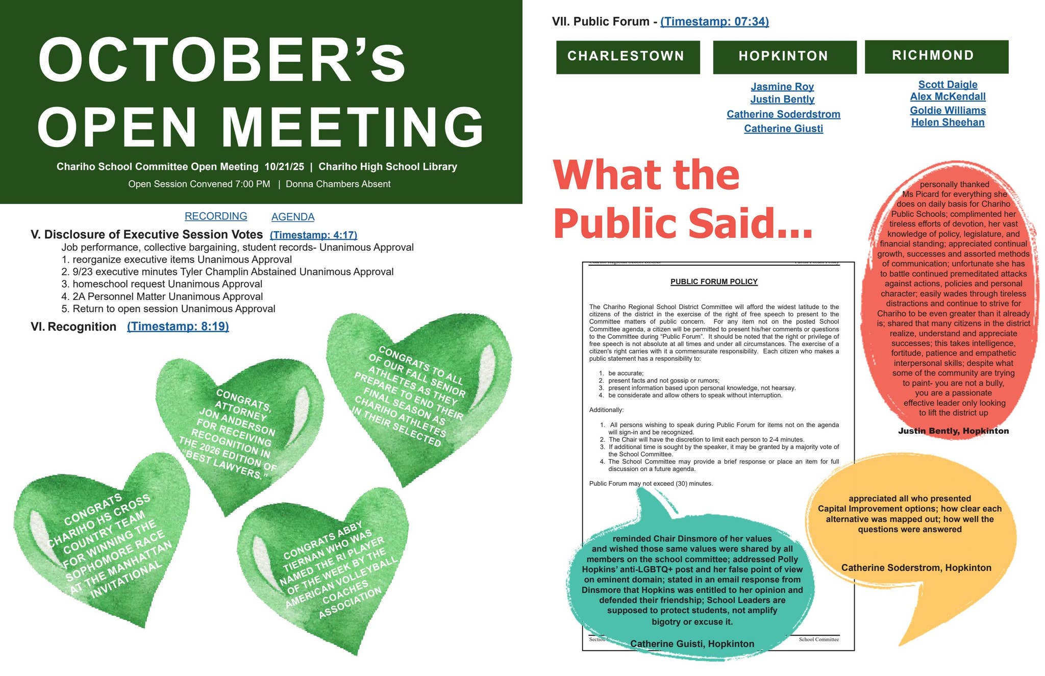 Chariho Community Bulletin October Meeting by Chariho Community ...