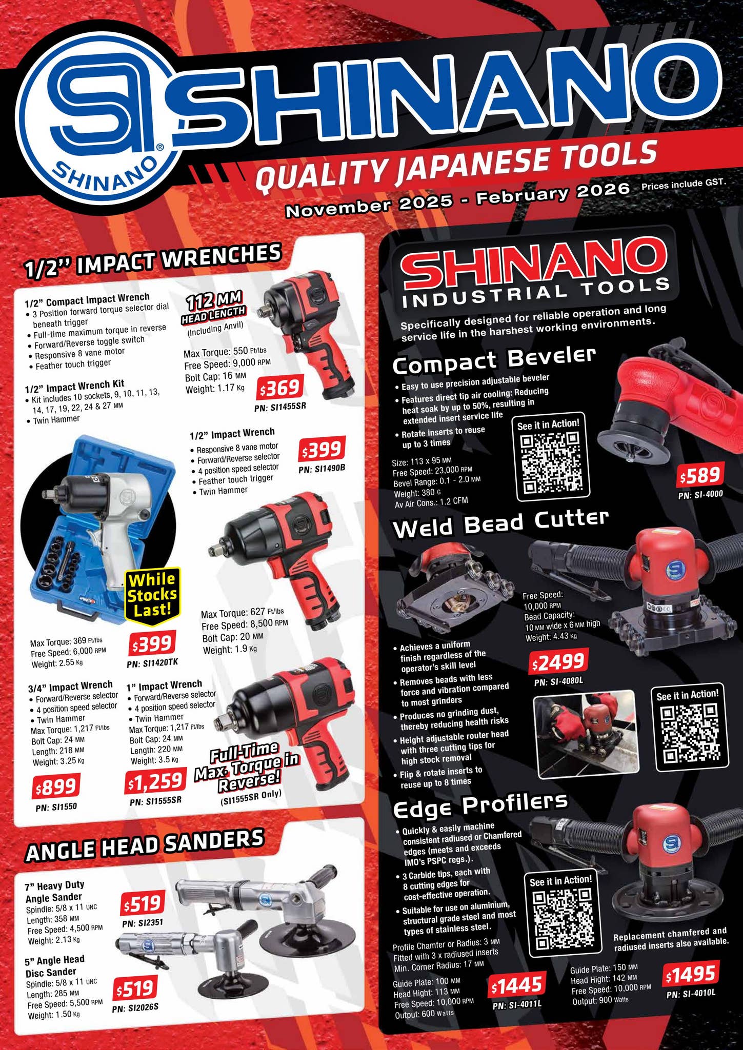 Shinano Air Tool Catalogue valid to February 2026 by Collins Tools ...