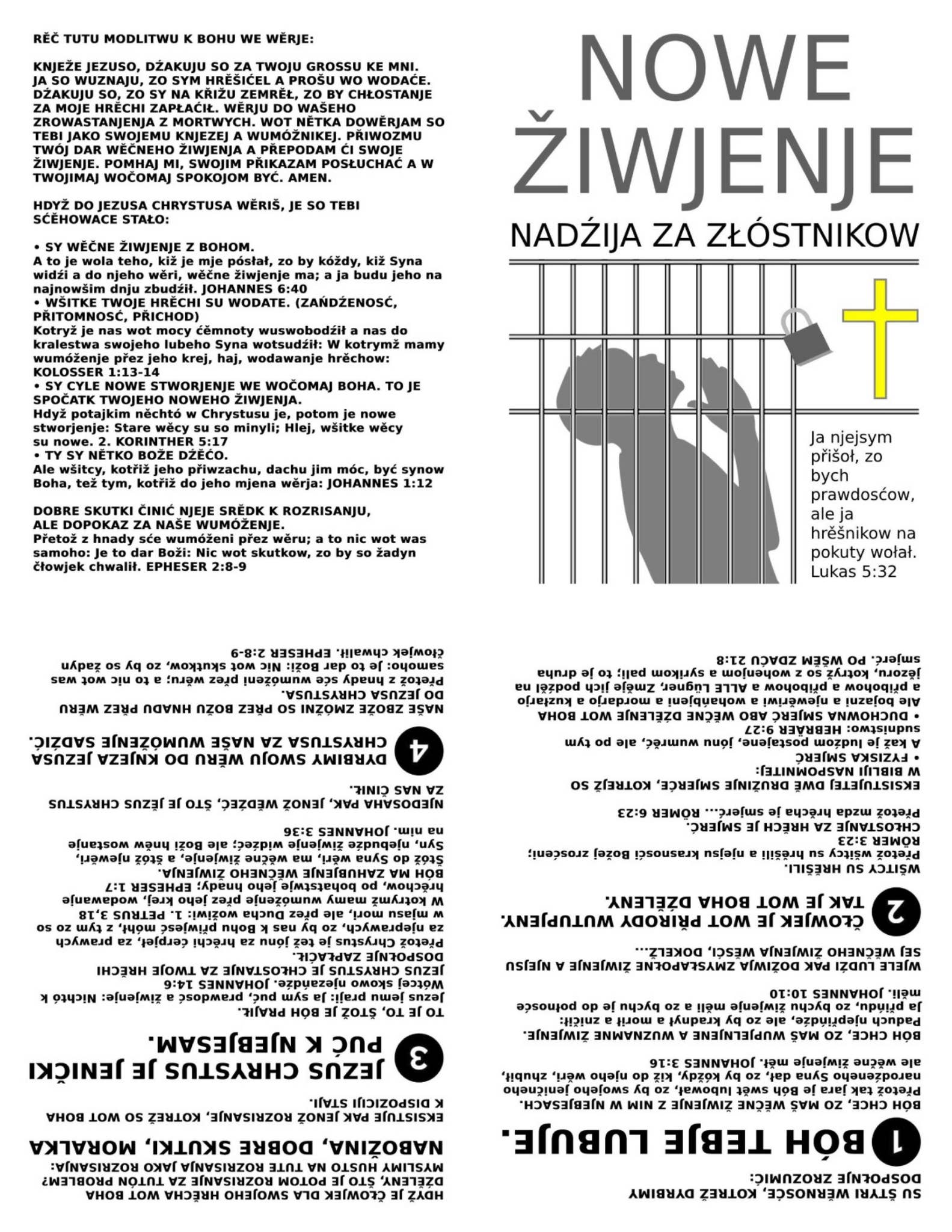 Printable Upper Sorbian Gospel Tract - Prisoner's Hope by Filipino ...