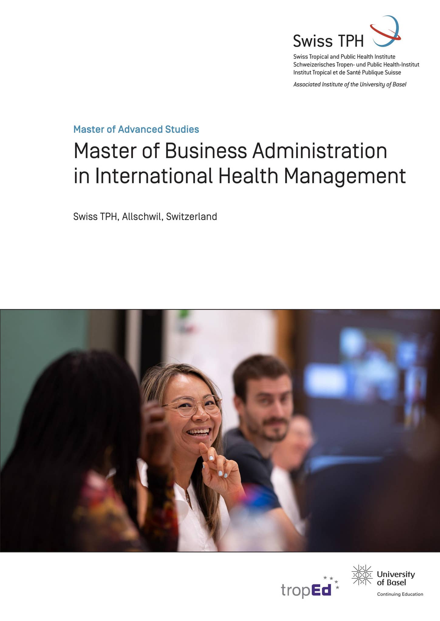 MBA International Health Management by Swiss TPH - Issuu