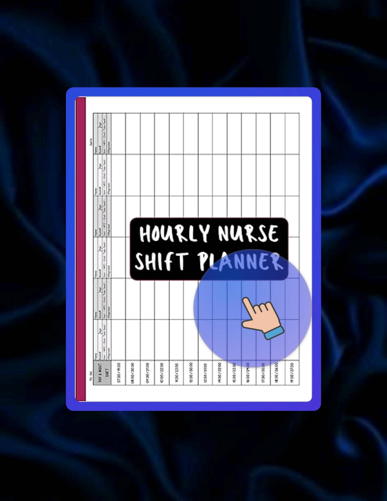 Ebook Version Hourly Nurse Planner Day or Night Shift: 6 Patients Per ...