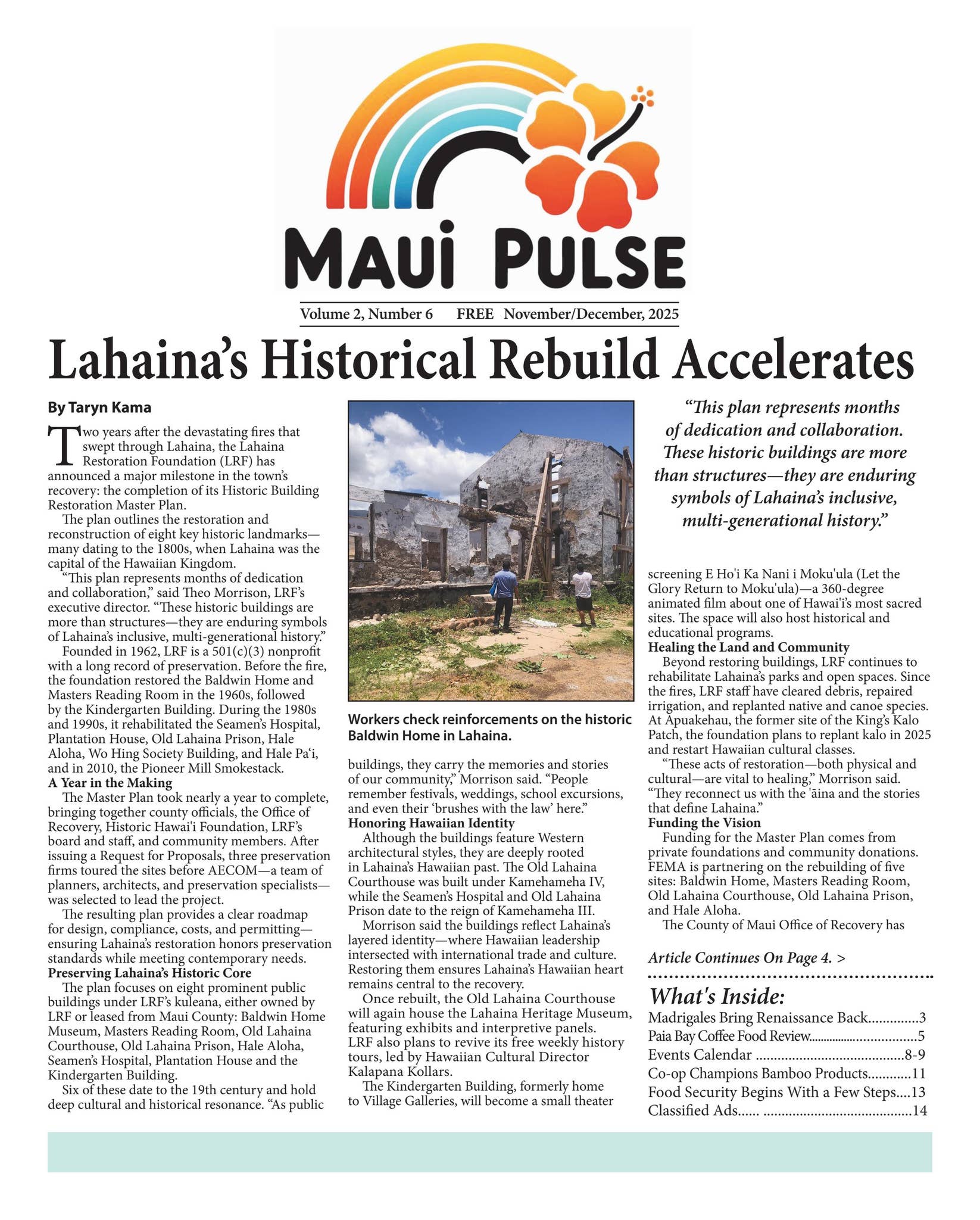 Maui Pulse, Nov./Dec. 2025 Edition by Maui Promotions ~ Publisher of ...