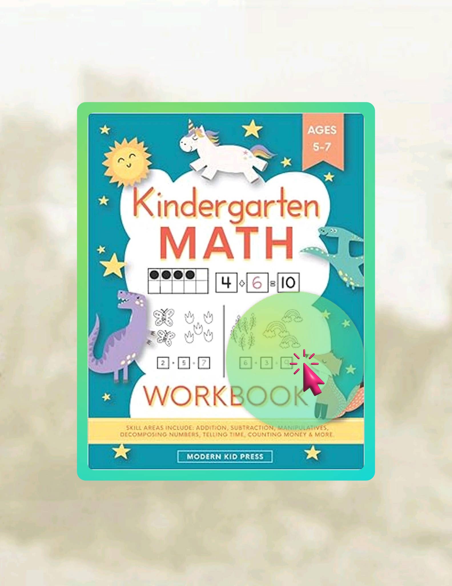 Digital PDF Kindergarten Math Workbook: Kindergarten and 1st Grade ...