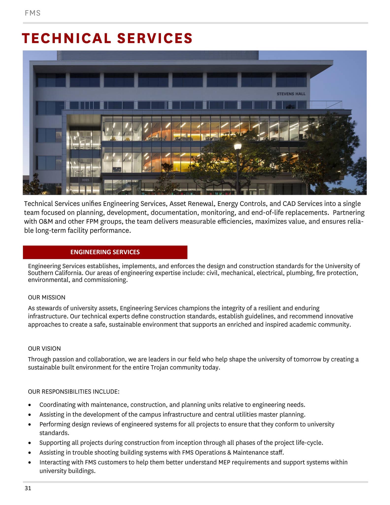 USC FPM Guide to Services by USC Facilities Planning and Management - Issuu