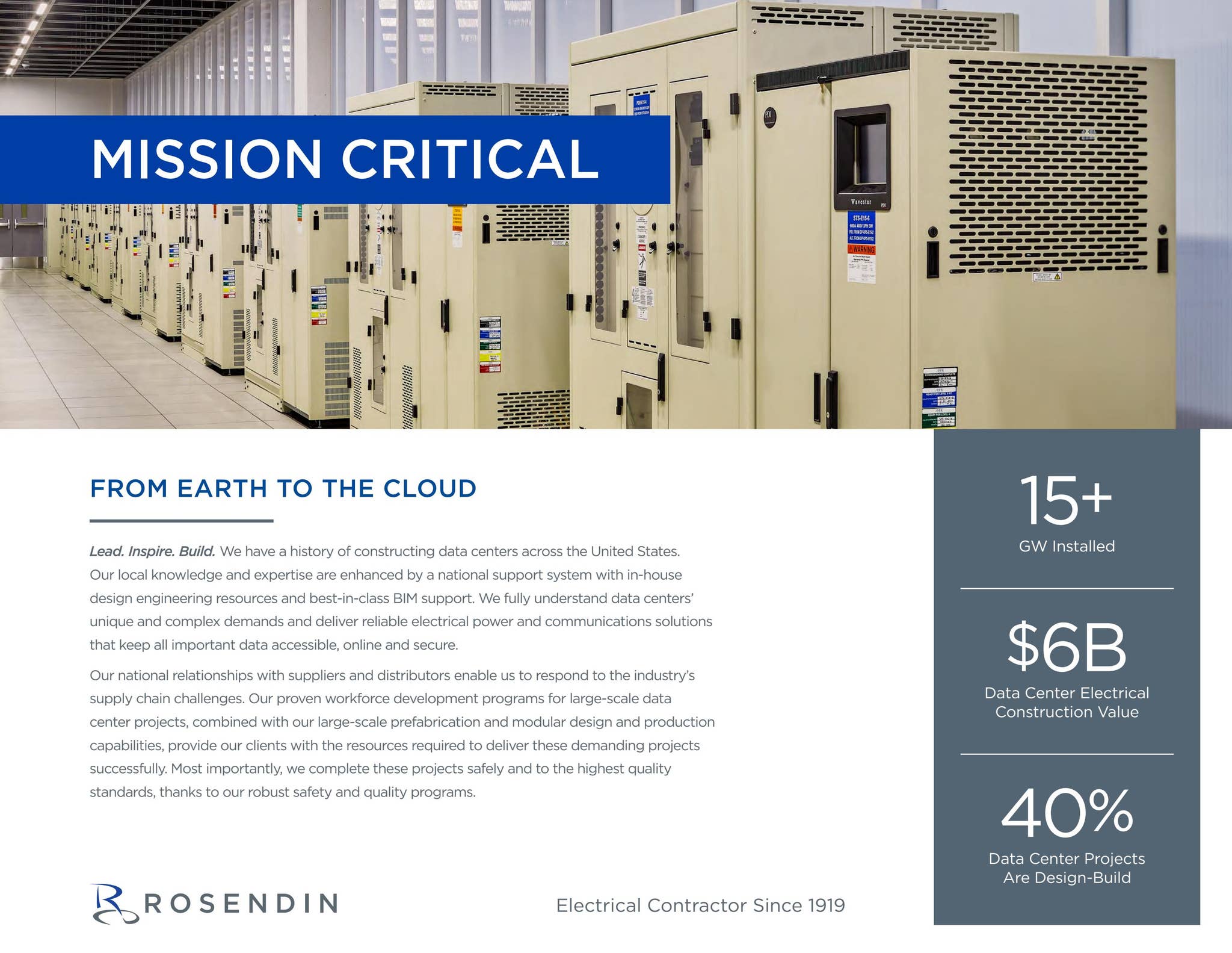 Data Centers Brochure by Rosendin - Issuu